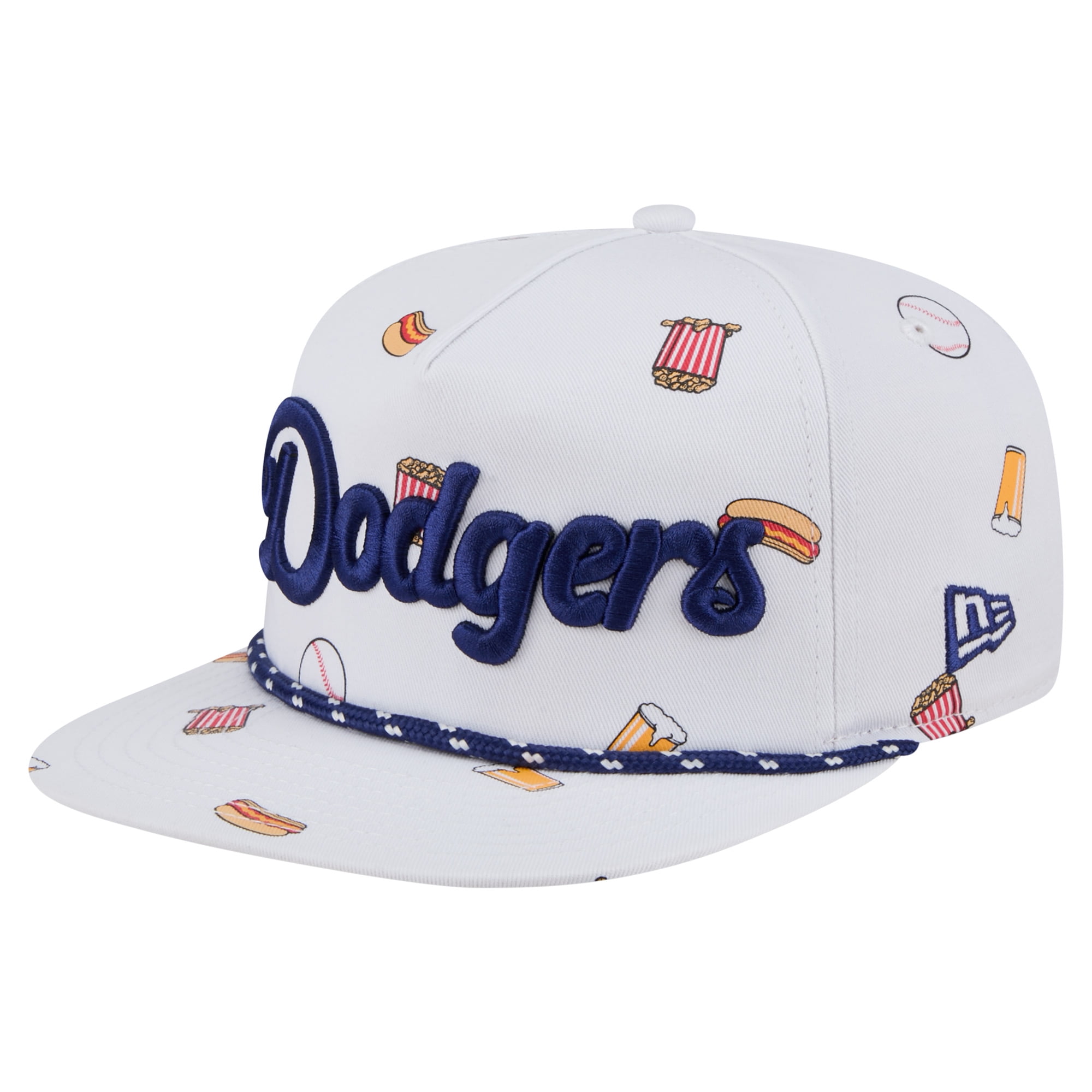 Men's New Era White Los Angeles Dodgers Team Cheer Rope 19TWENTY ...
