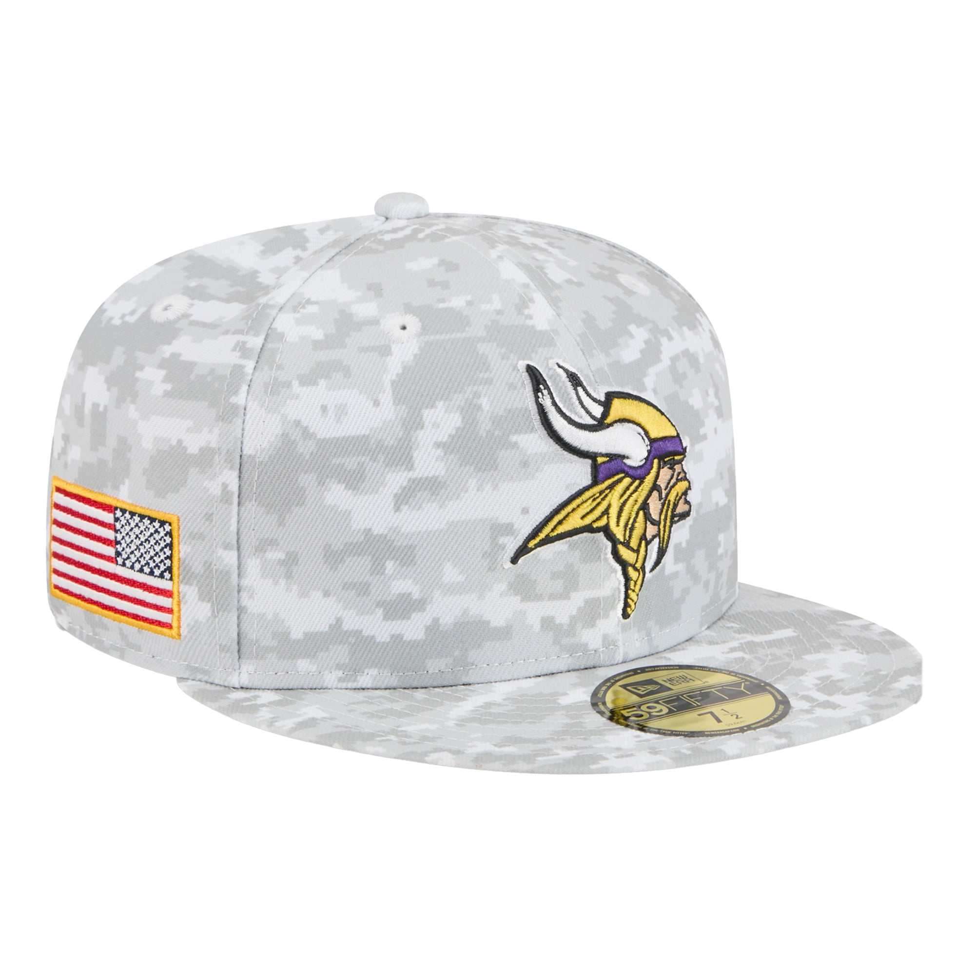 Men's New Era White Minnesota Vikings 2025 Salute to Service Fan Pack ...