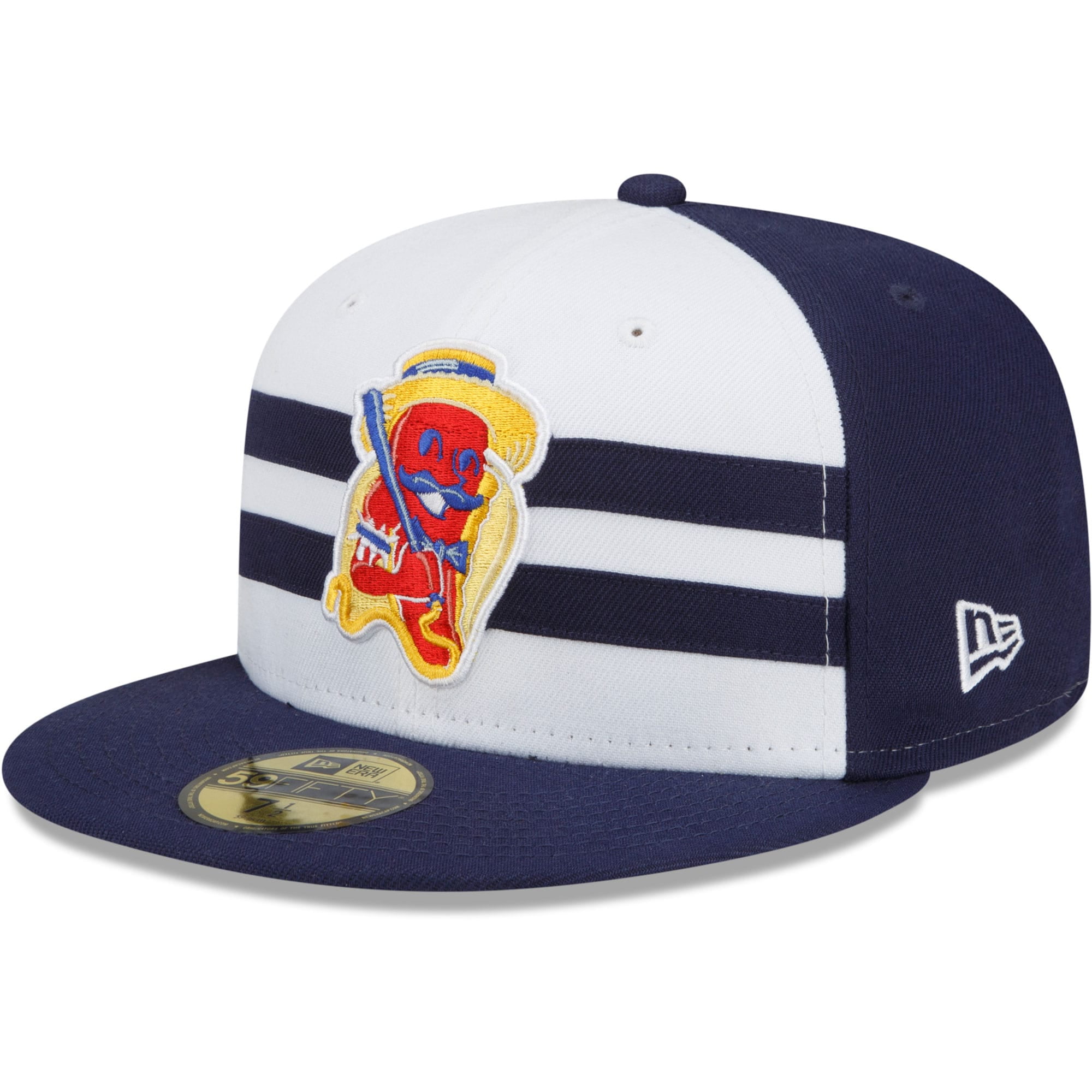 Men's New Era White/Navy Brooklyn Cyclones Coney Island Franks Theme ...