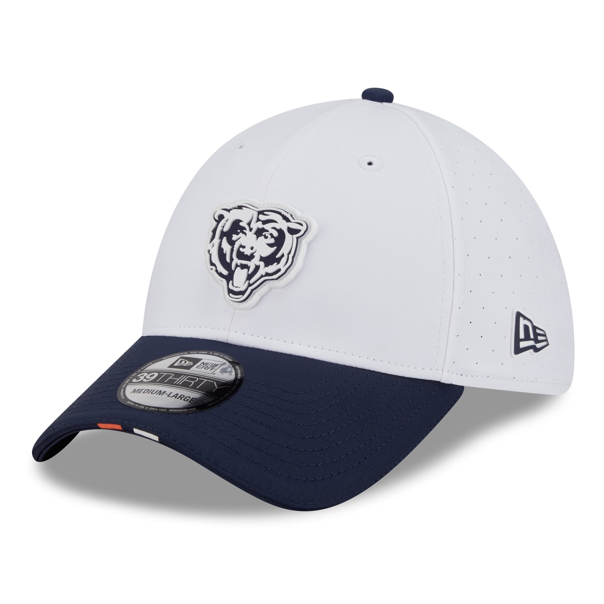 Men's New Era White/Navy Chicago Bears 2025 NFL Training Camp 39THIRTY ...