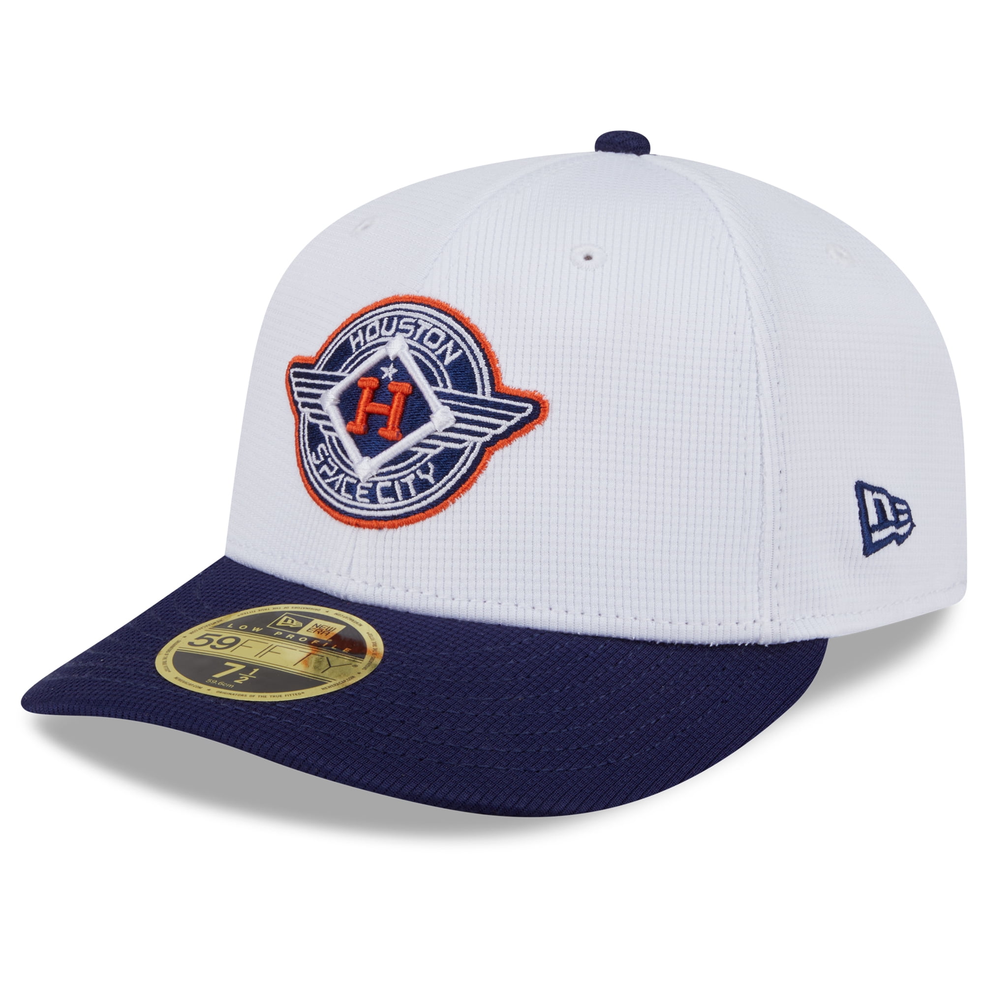 Men's New Era White/Navy Houston Astros 2025 City Connect Batting Practice Low Profile 59FIFTY ...