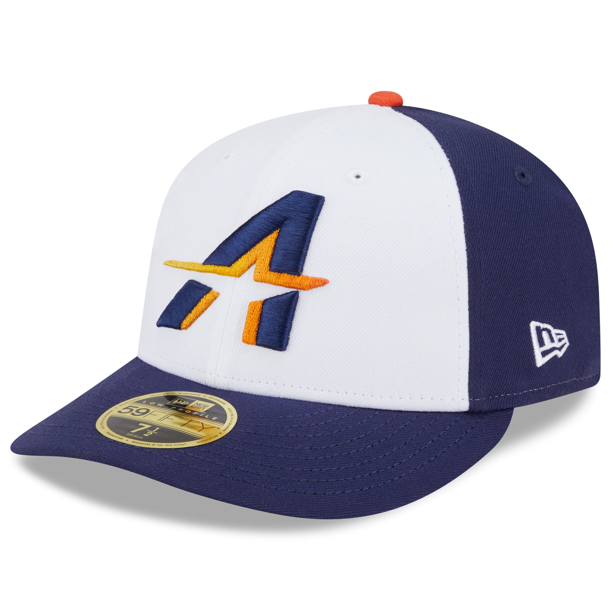 Men's New Era White/Navy Houston Astros 2025 City Connect Low Profile 59FIFTY Fitted Hat ...