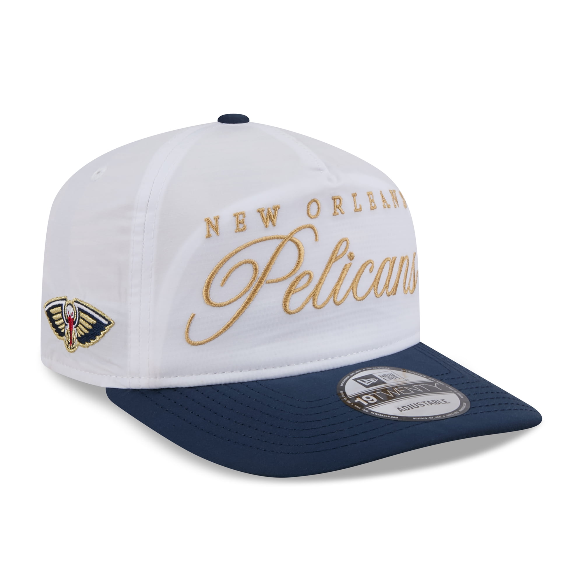 Men's New Era White/Navy New Orleans Pelicans 2025 NBA Draft On-Stage ...