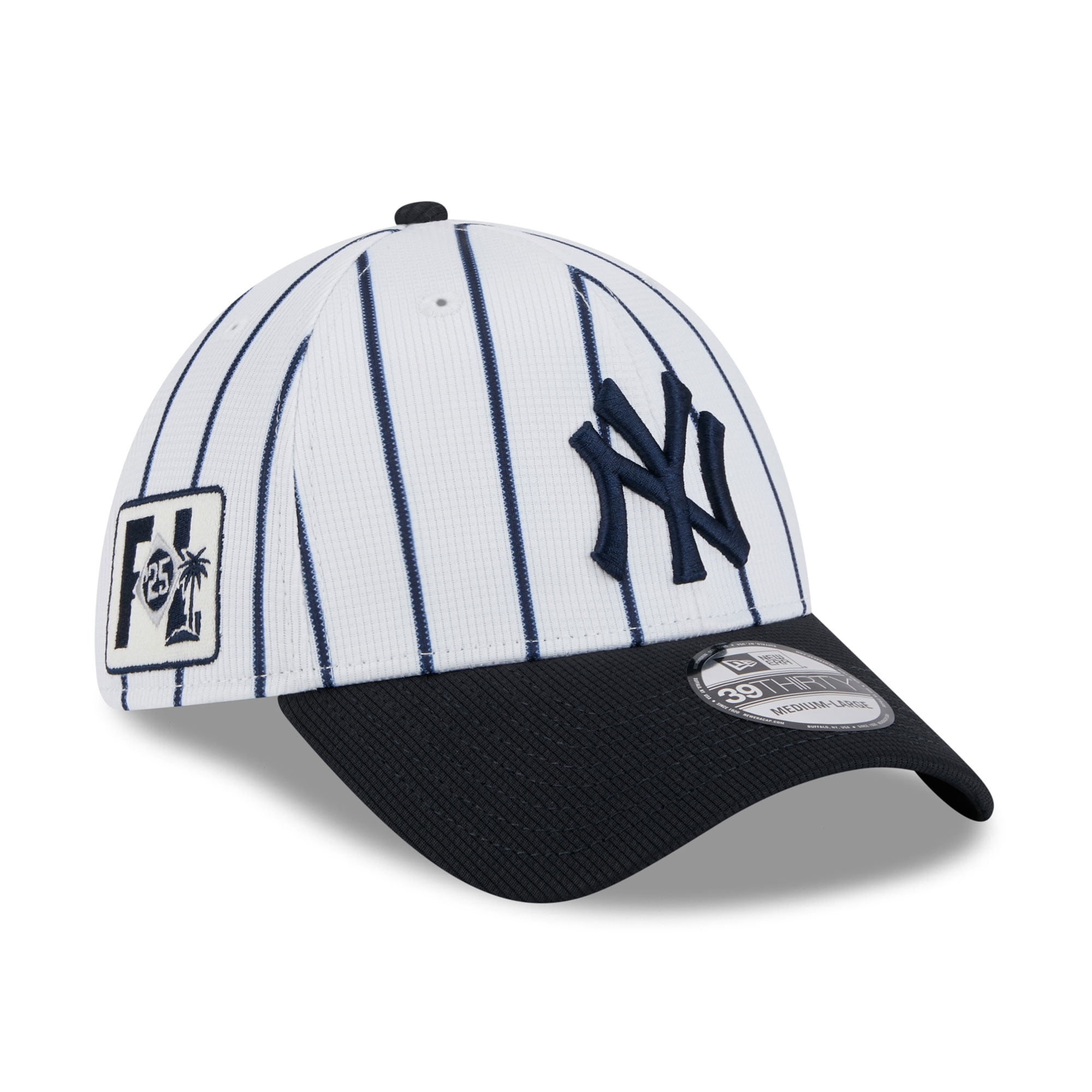 Men's New Era White/Navy New York Yankees 2025 Spring Training 39THIRTY ...