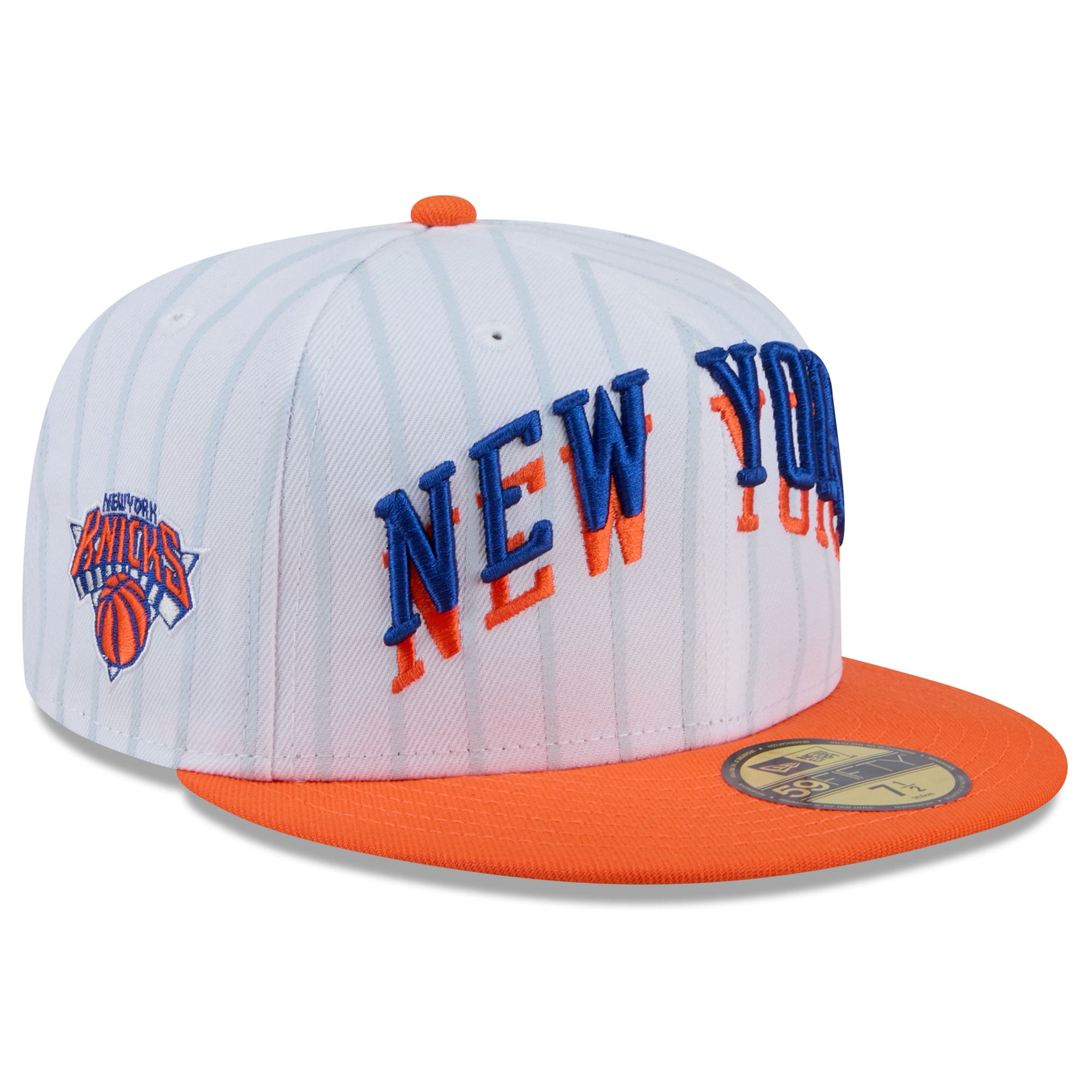 Men's New Era White New York Knicks 2024/25 City Edition 59FIFTY Fitted ...