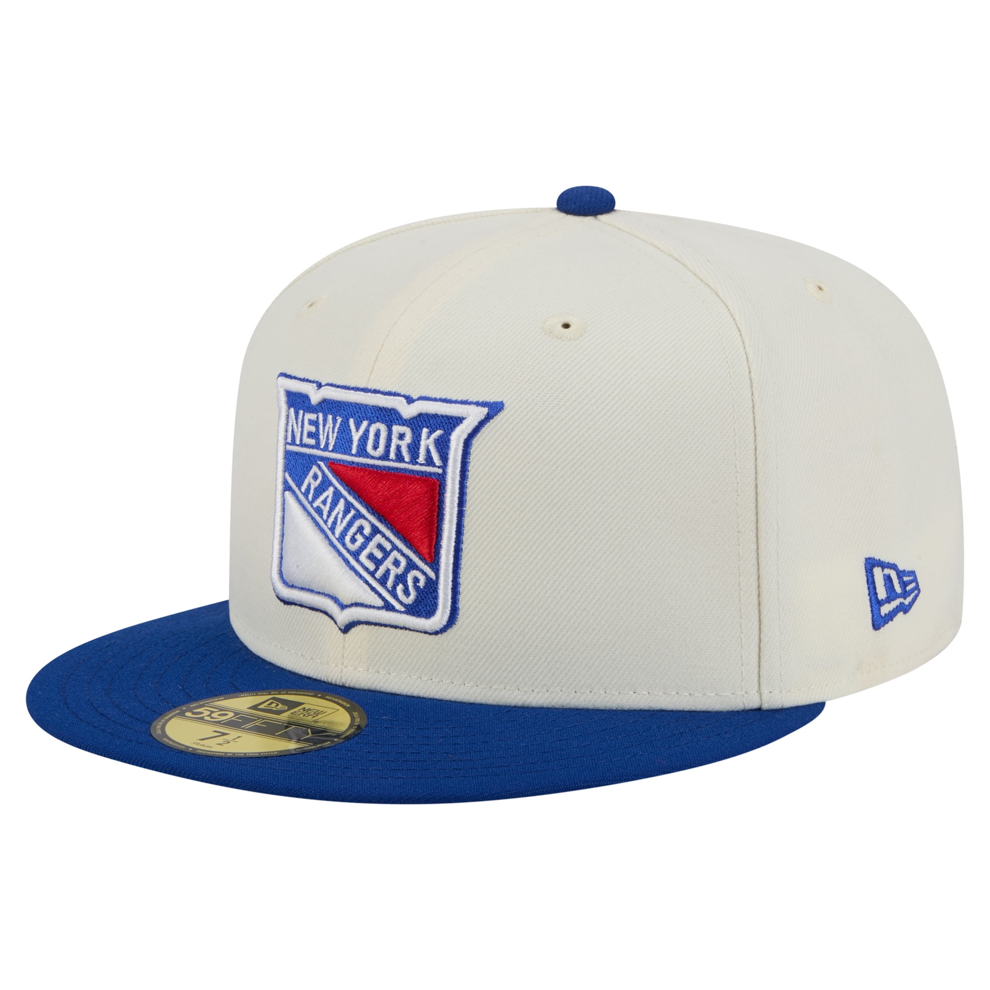 Men's-New Era White New York Rangers Chrome Two-Toned 59FIFTY Fitted ...