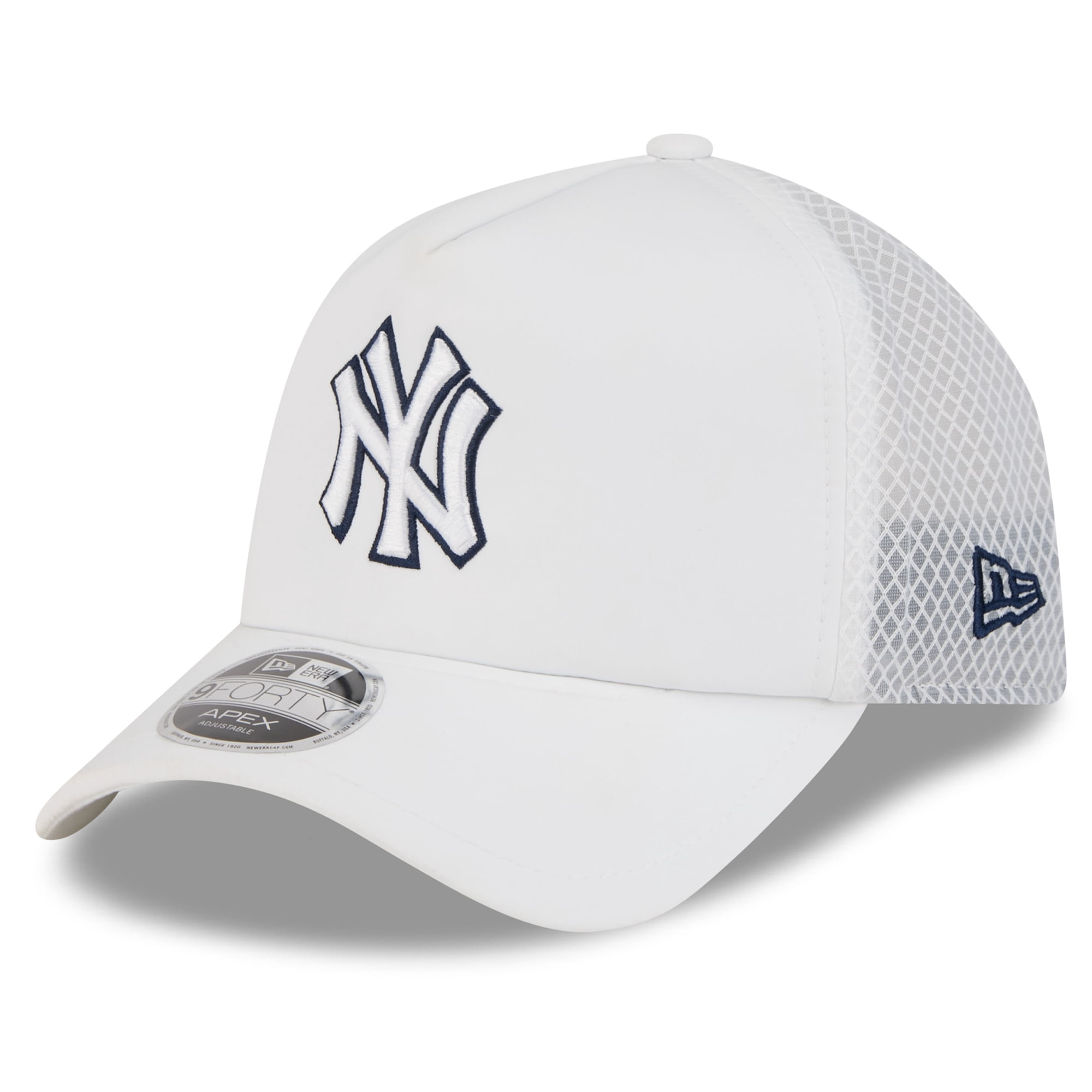 Men's New Era White New York Yankees 2026 Batting Practice Apex 9FORTY ...
