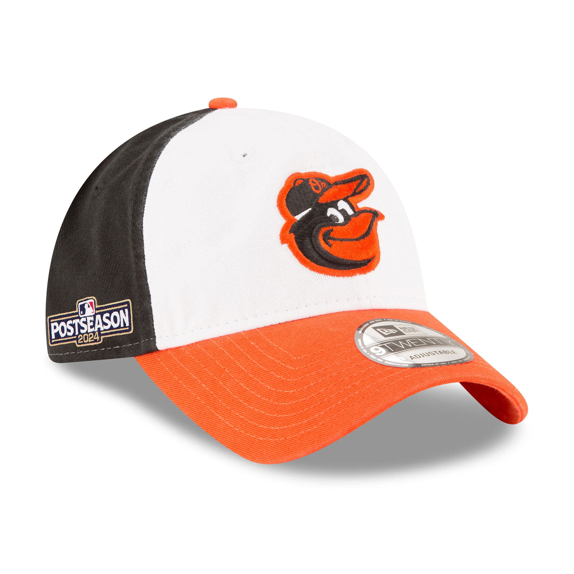 Men's New Era White/Orange Baltimore Orioles 2024 MLB Postseason Side ...