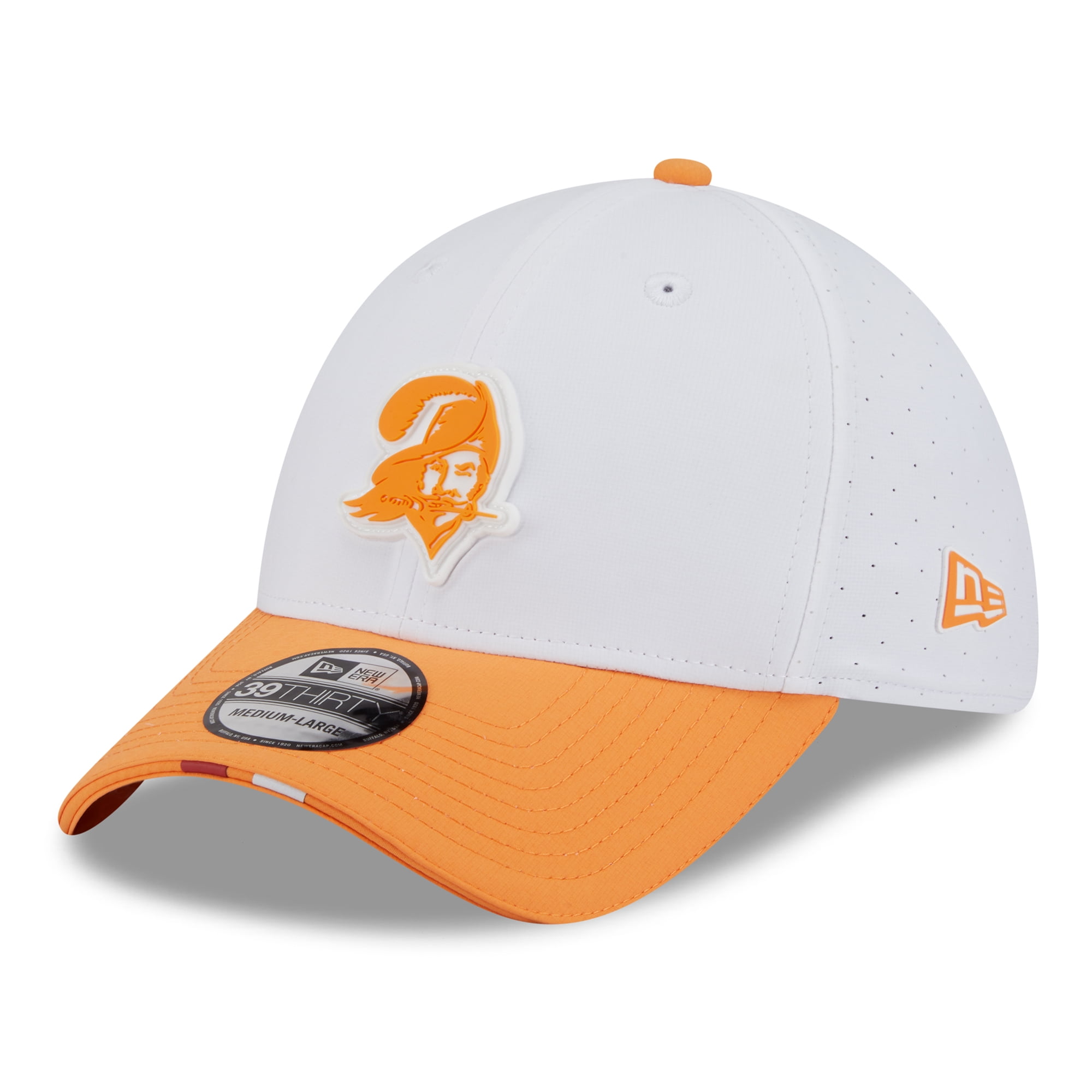 Men's New Era White/Orange Tampa Bay Buccaneers 2025 NFL Training Camp ...
