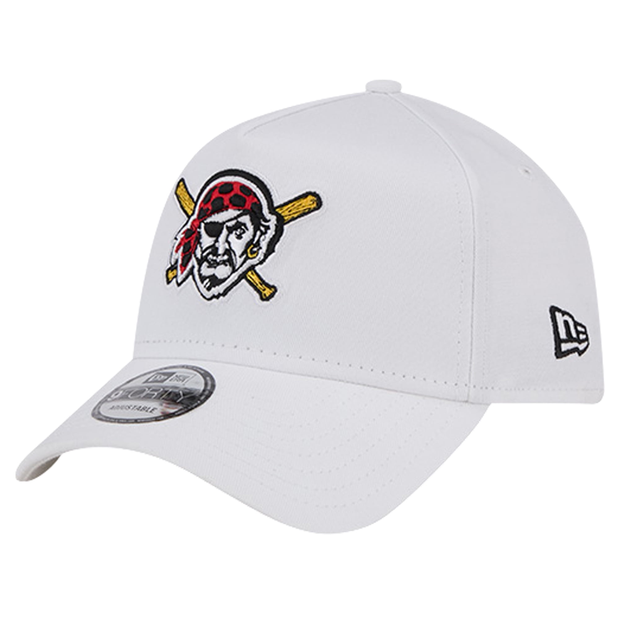 Men's New Era White Pittsburgh Pirates TC A-Frame 9FORTY Adjustable Hat ...