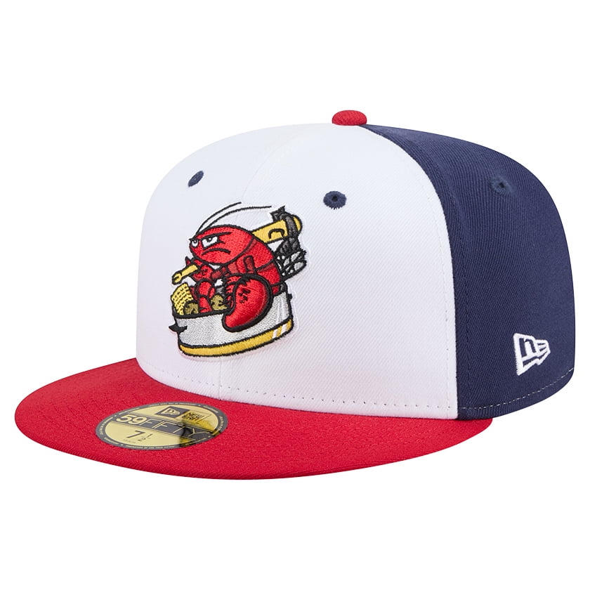 Men's-New Era White Portland Sea Dogs Theme Nights 59FIFTY Fitted Hat ...