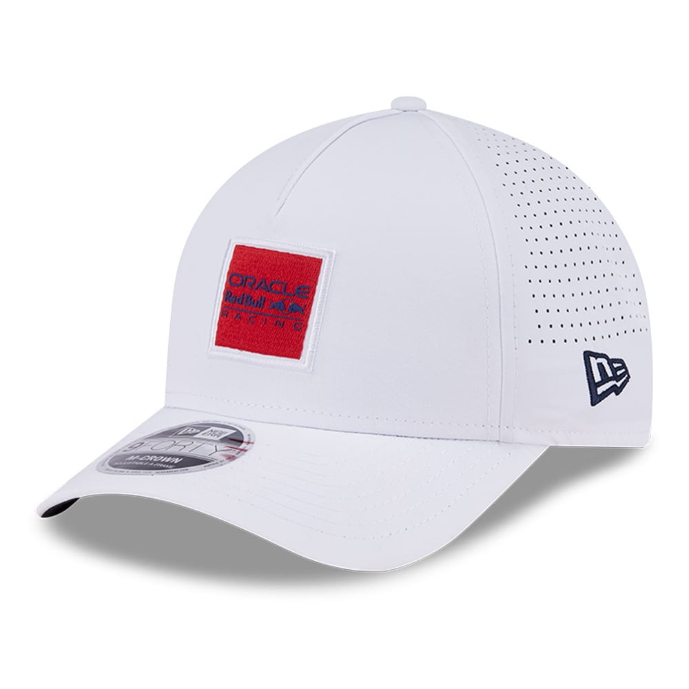 Men's New Era White Red Bull Racing A-Frame 9FORTY Adjustable Hat ...