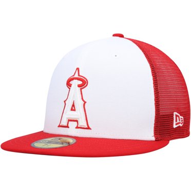 Men's New Era Red Los Angeles Angels Game Authentic Collection On-Field ...