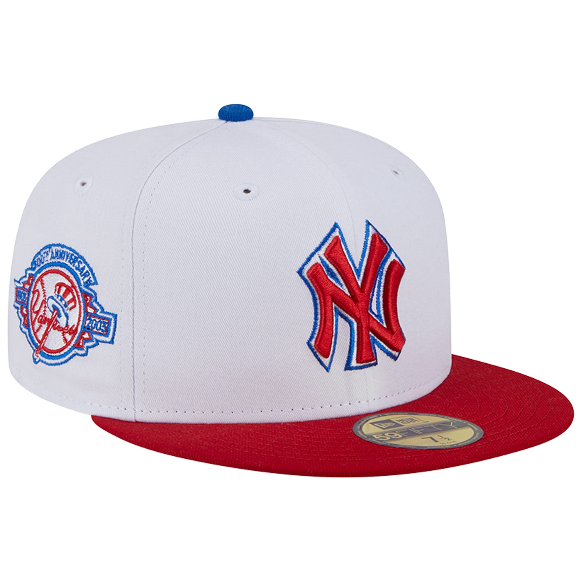 Men's New Era White/Red New York Yankees Undervisor 59FIFTY Fitted Hat ...