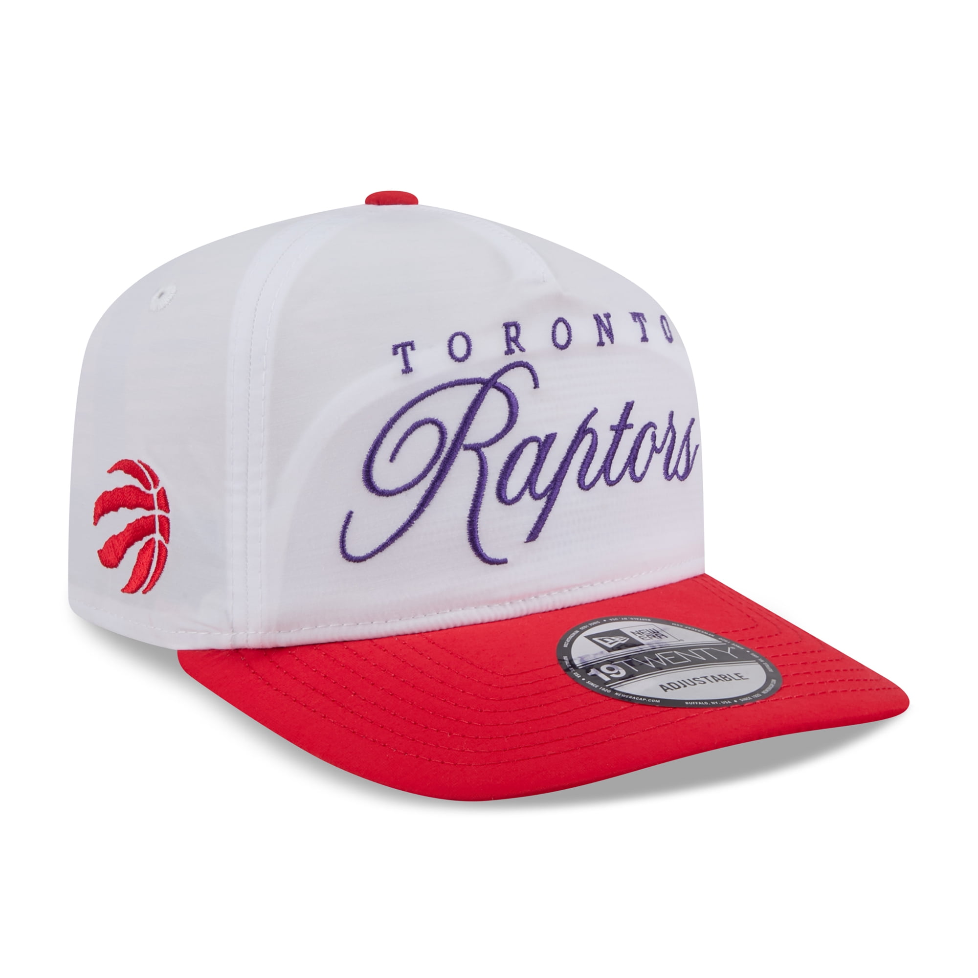Men's New Era White/Red Toronto Raptors 2025 NBA Draft On-Stage Nylon ...