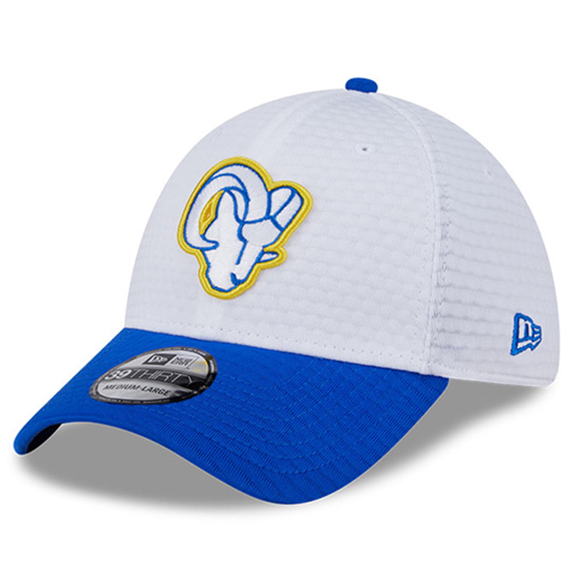 Men's New Era White/Royal Los Angeles Rams 2024 NFL Training Camp ...