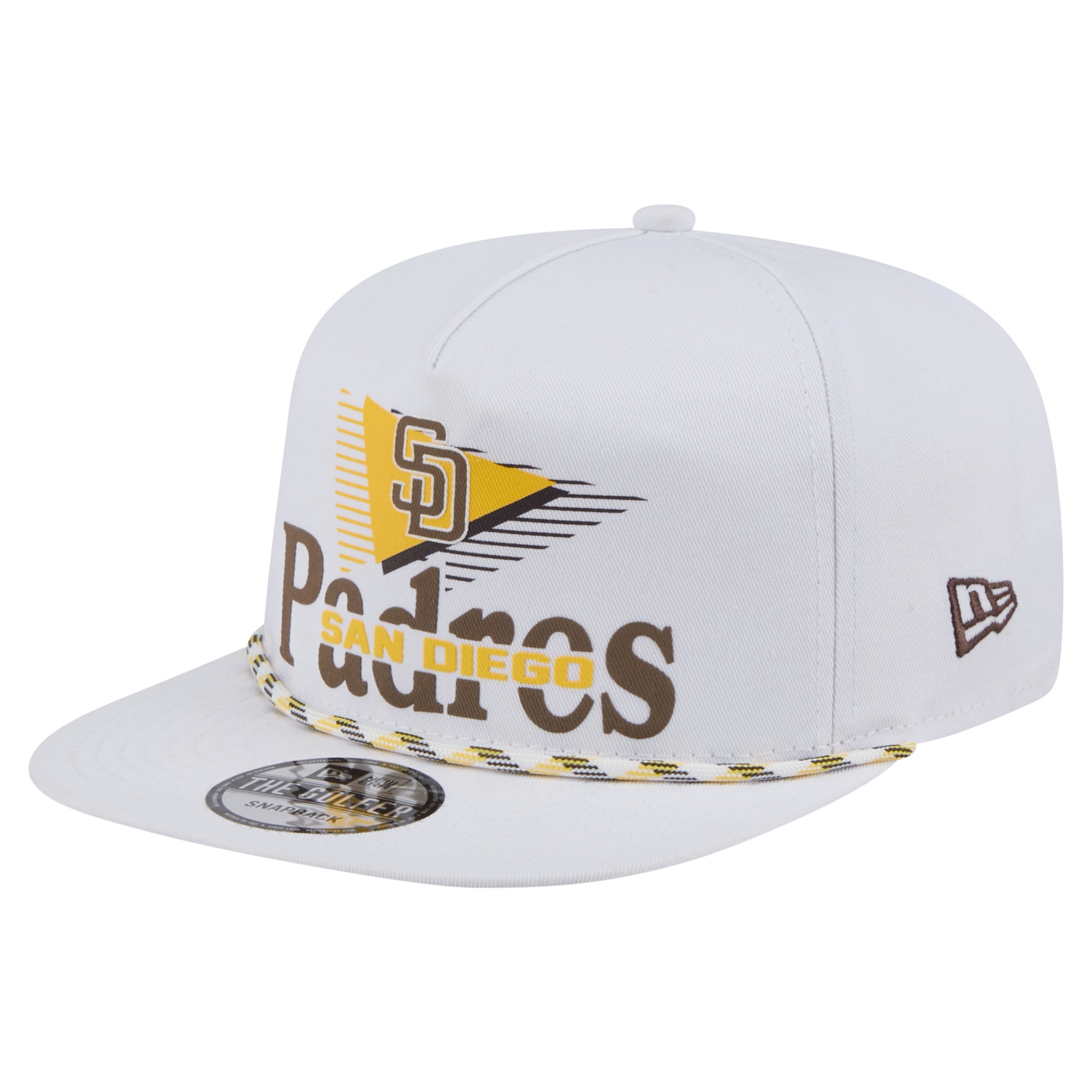 Men's New Era White San Diego Padres Collide Golfer Snapback Hat ...