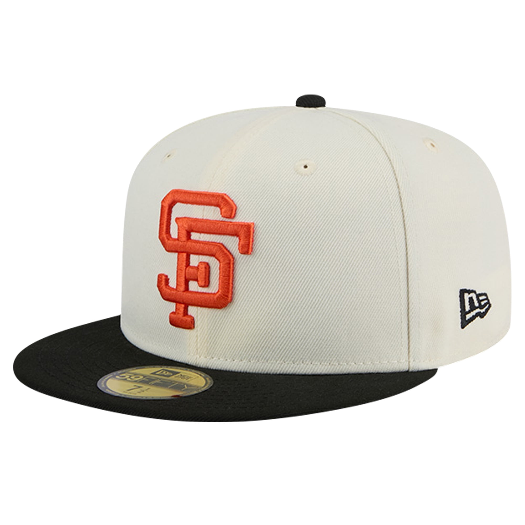 Men's New Era Cream San Francisco Giants Cooperstown Collection Chrome ...