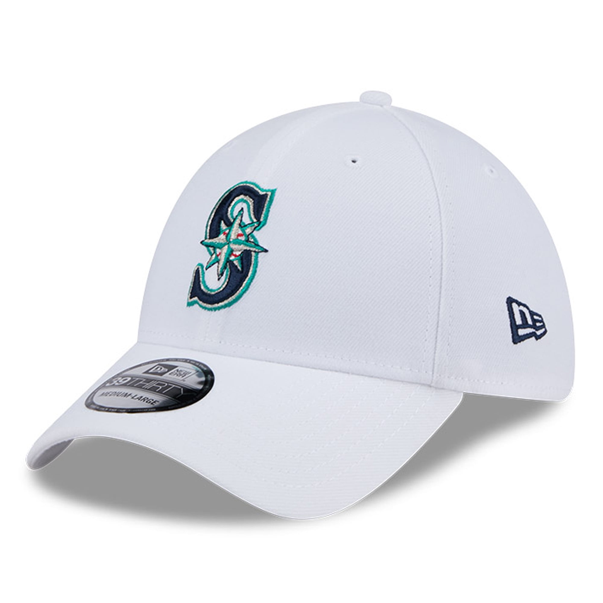 Men's New Era White Seattle Mariners 39THIRTY Flex Hat - Walmart.com