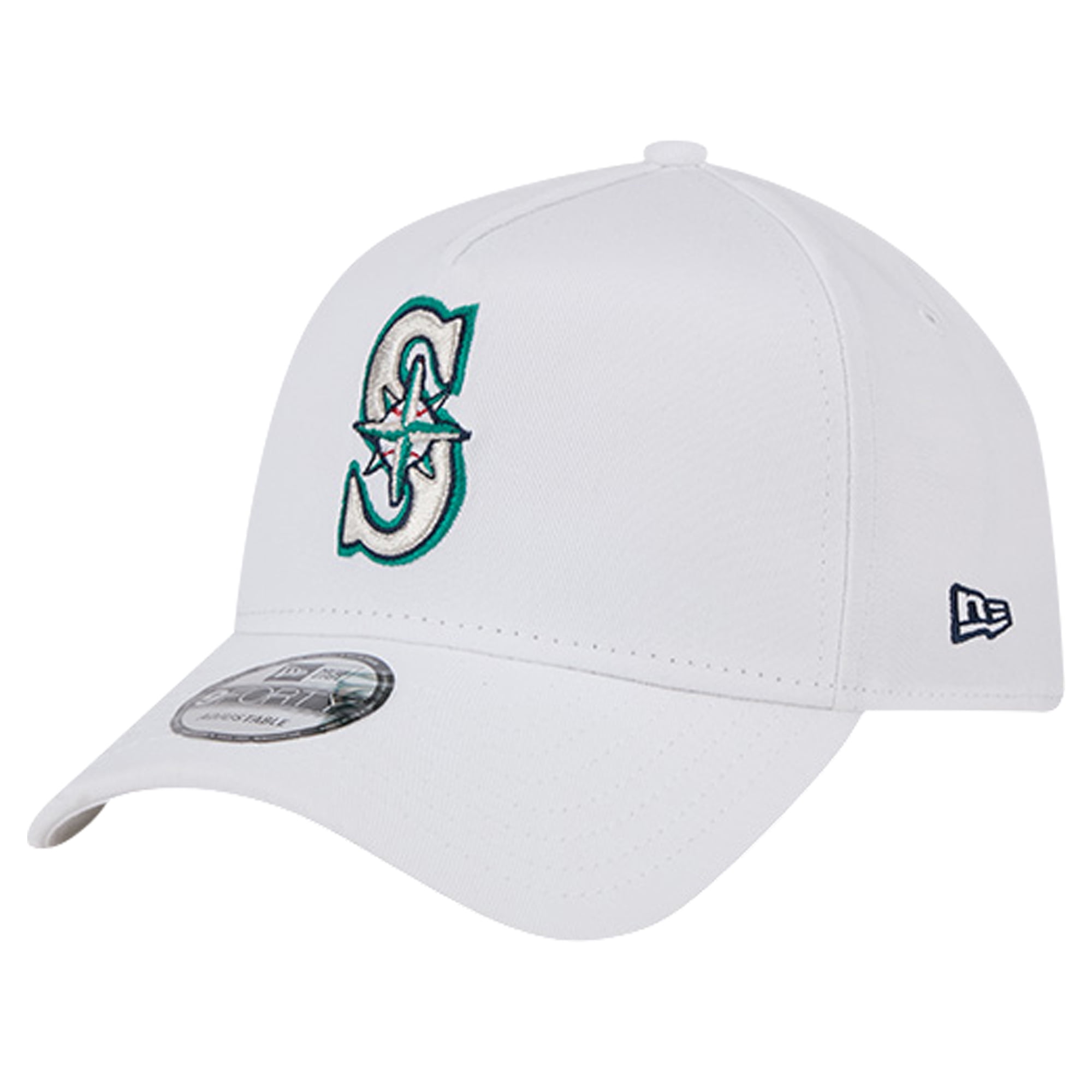 Men's New Era White Seattle Mariners TC A-Frame 9FORTY Adjustable Hat ...