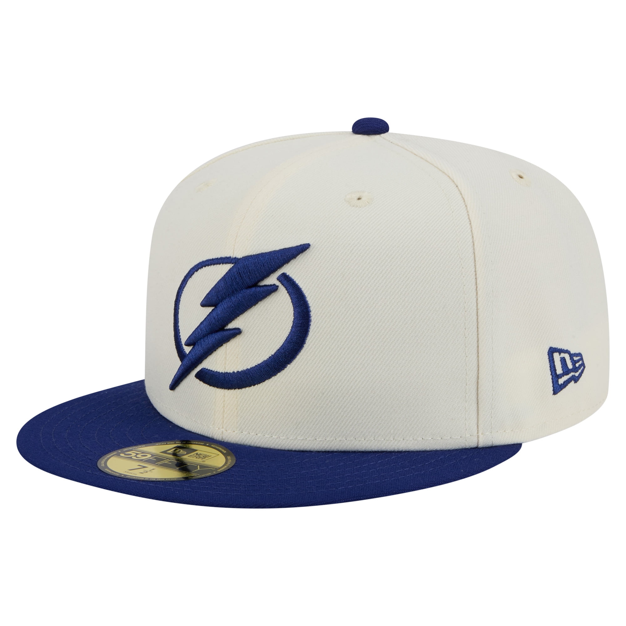 Men's-New Era White Tampa Bay Lightning Chrome Two-Toned 59FIFTY Fitted ...