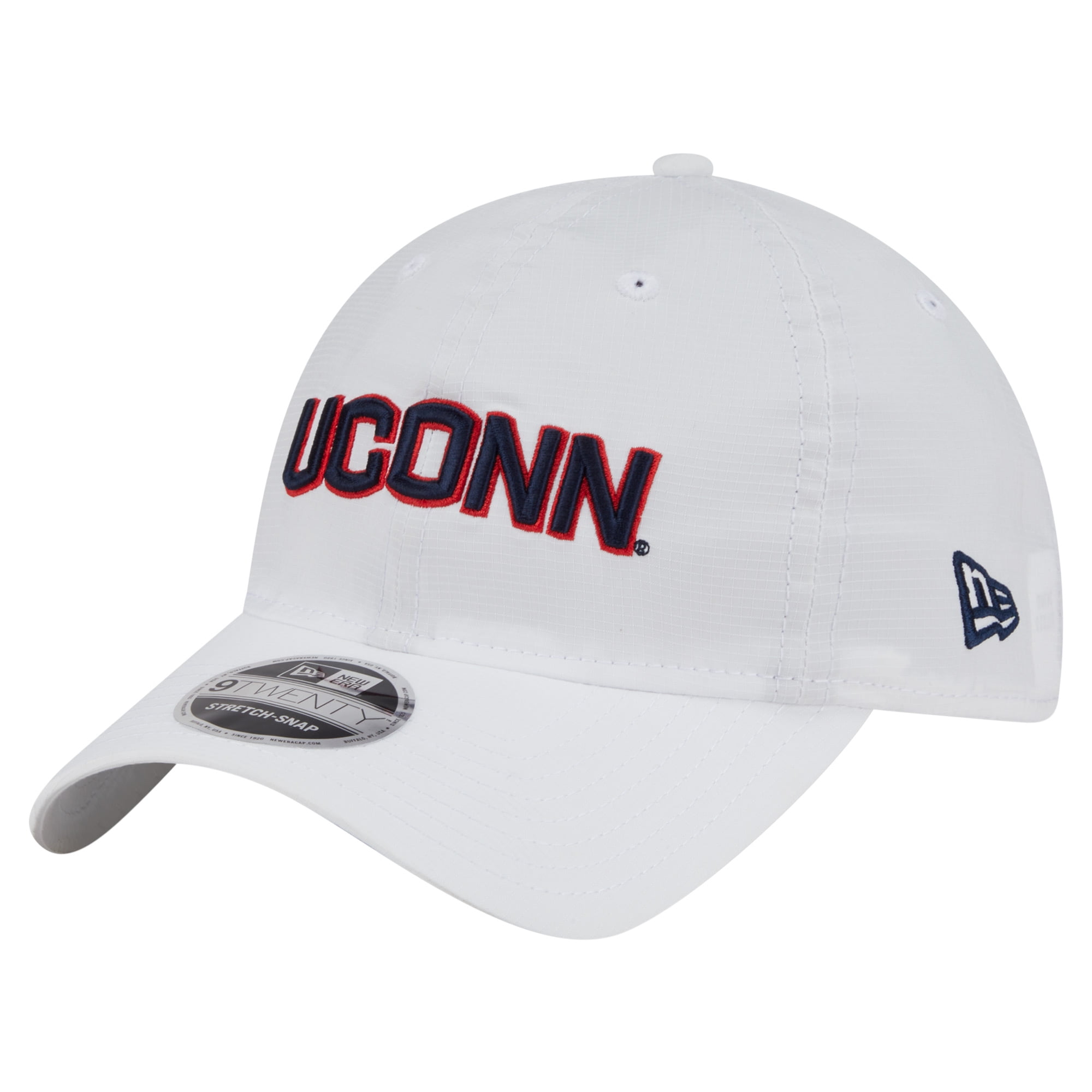 Men's New Era White UConn Huskies Active Ripstop 9TWENTY Adjustable Hat ...