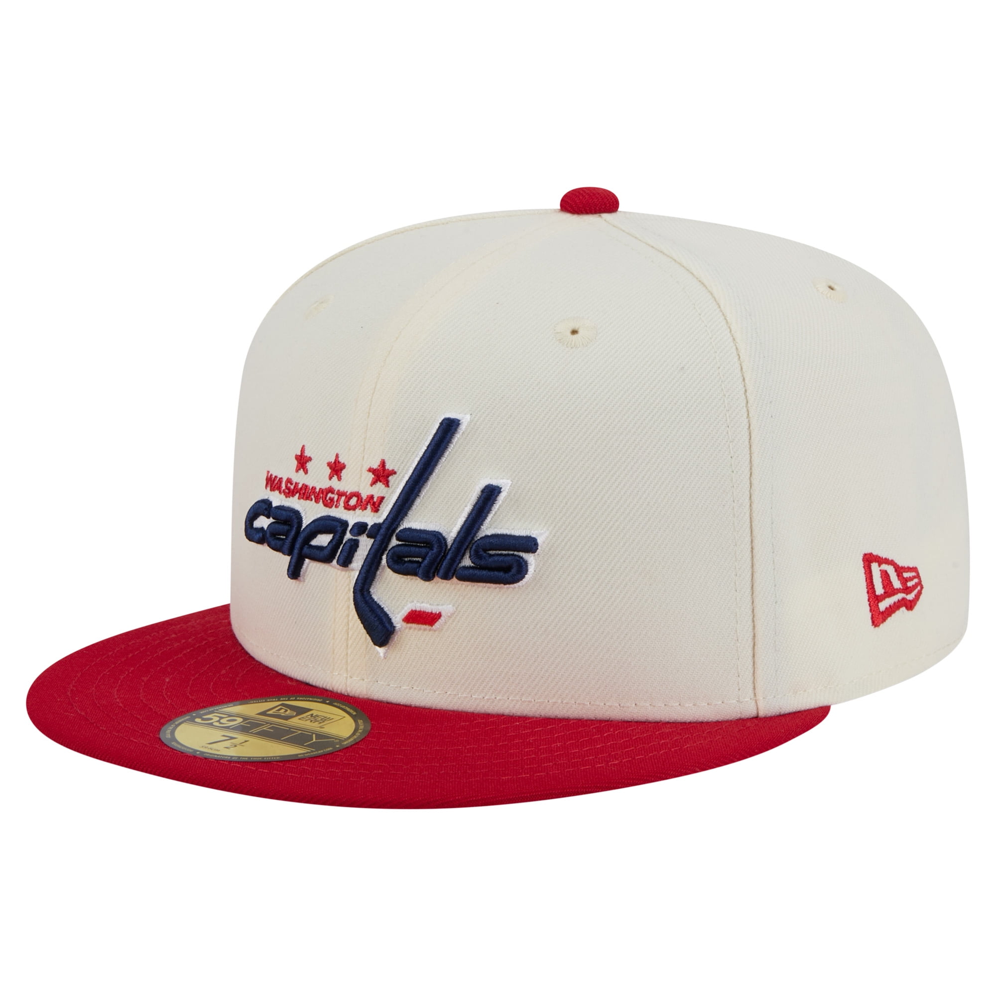 Men's-New Era White Washington Capitals Chrome Two-Toned 59FIFTY Fitted ...