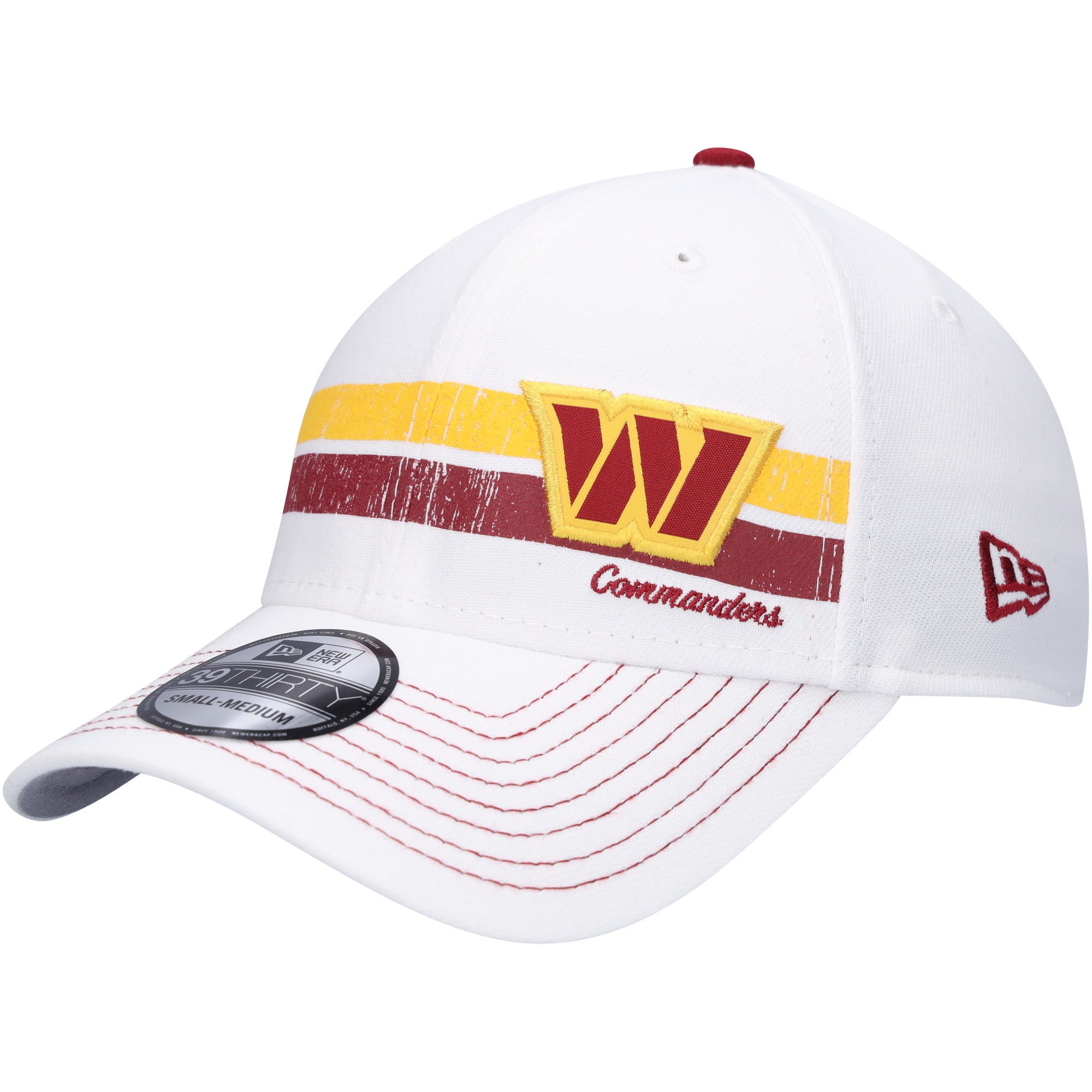 Men's New Era White Washington Commanders Polar 39THIRTY Flex Hat ...