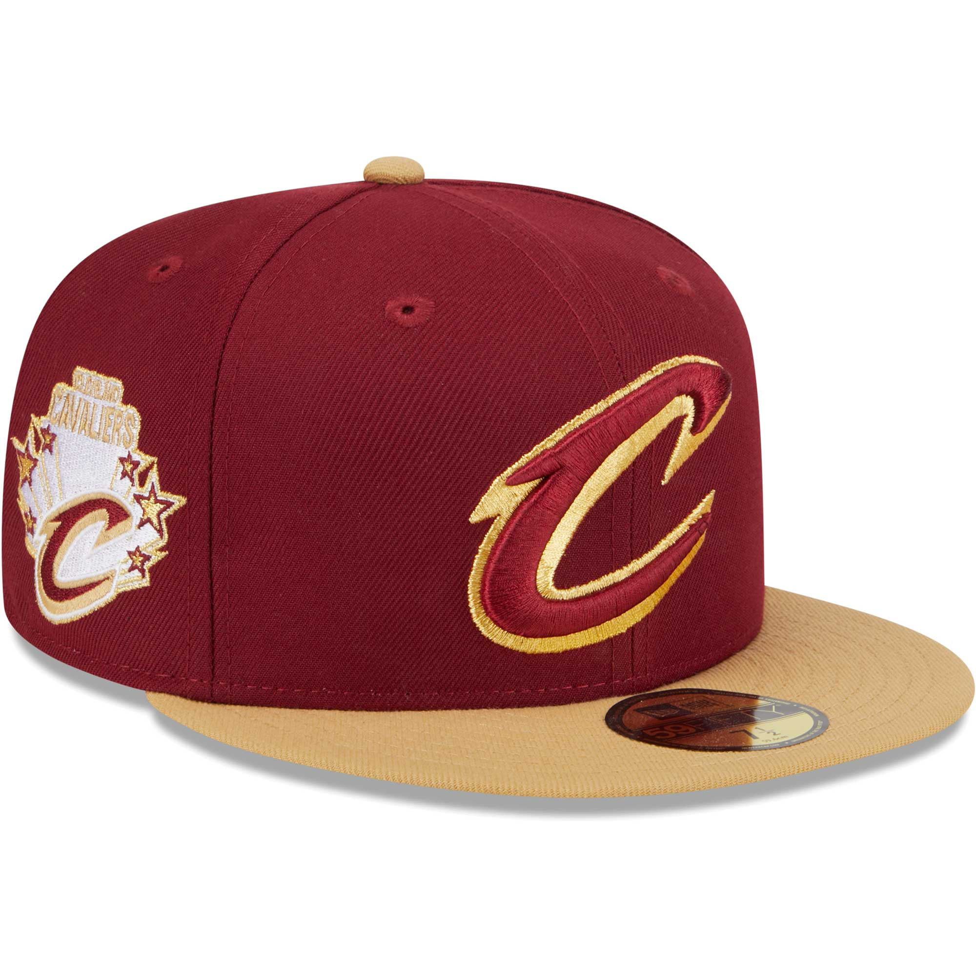 Men's New Era Wine/Gold Cleveland Cavaliers Gameday Gold Pop Stars ...