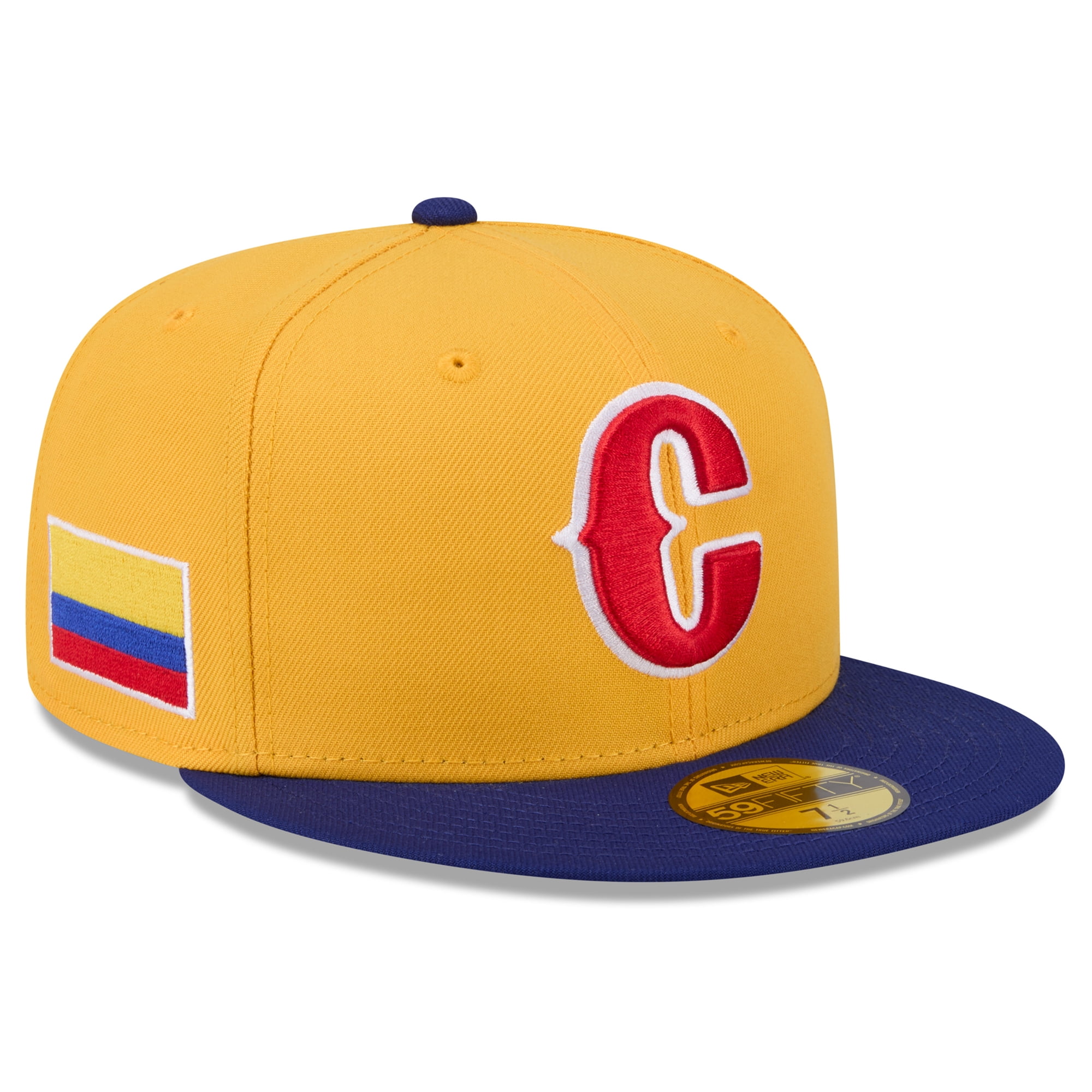 Men's New Era Yellow/Blue Colombia Baseball 2026 World Baseball Classic ...