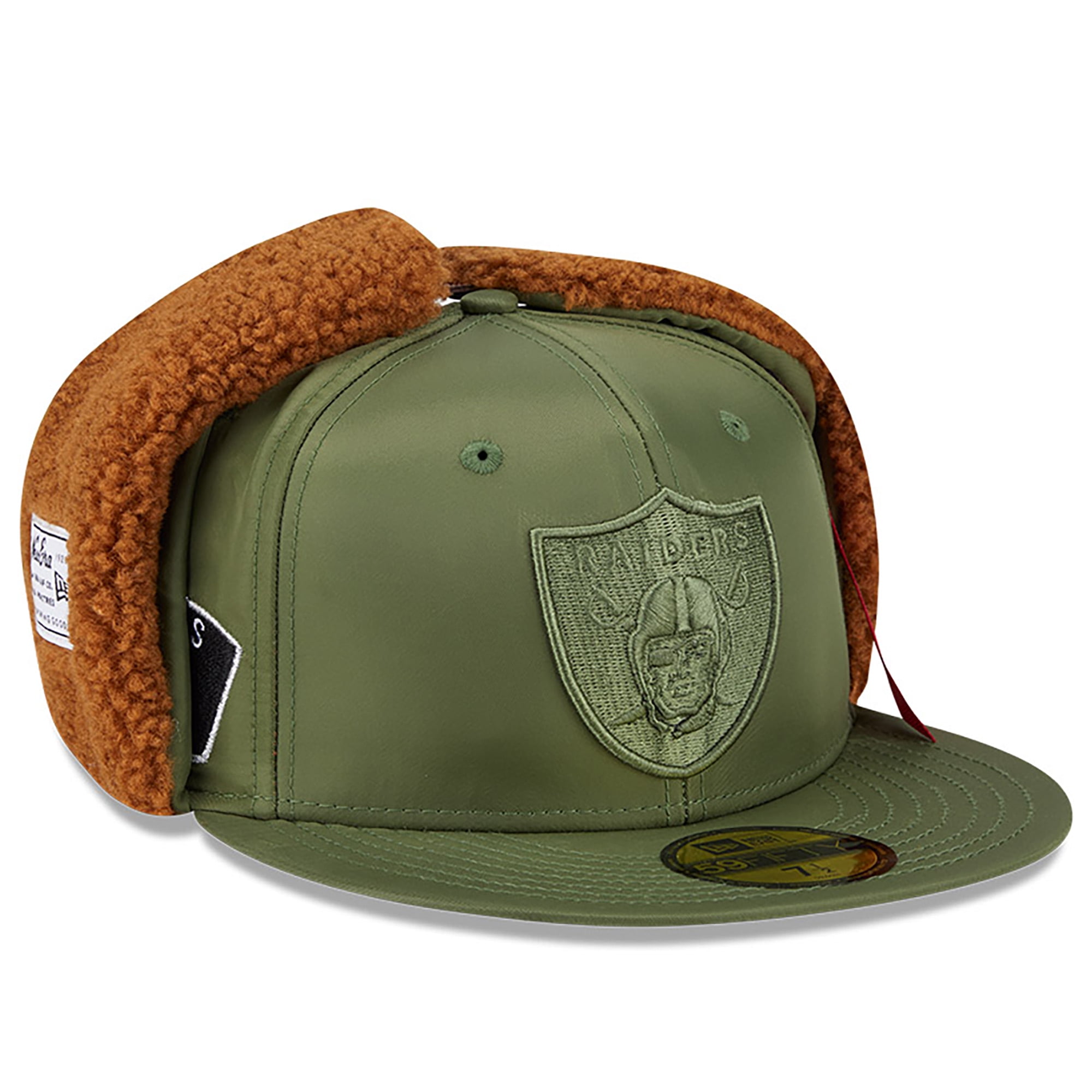 Men's New Era x Alpha Industries Olive Las Vegas Raiders Dog Ears ...