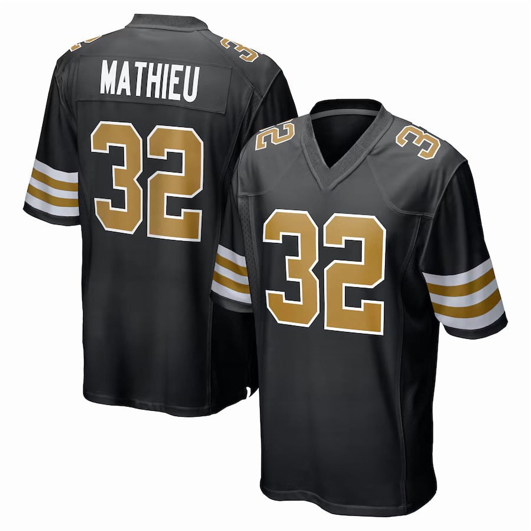 Men's New Orleans Mathieu 32 Black Alternate Sports Player Game ...