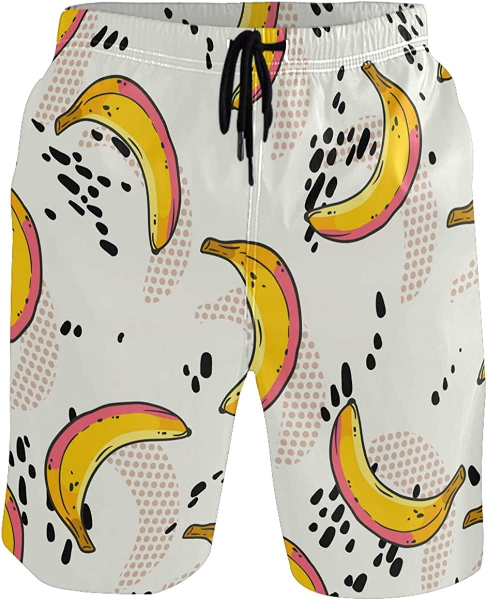 Men's New Summer Cool Banana Swim Trunks Quick Dry Bathing Suits ...