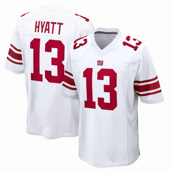 Men's New York G Hyatt 13 White Sports Player Game Stitched Name Number ...