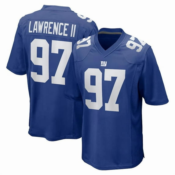 Men's New York G Lawrence II 97 Royal Sports Player Game Stitched Name ...