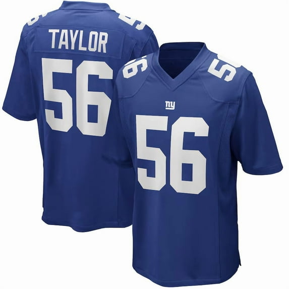 Men's New York G Taylor 56 Royal Sports Player Game Stitched Name ...