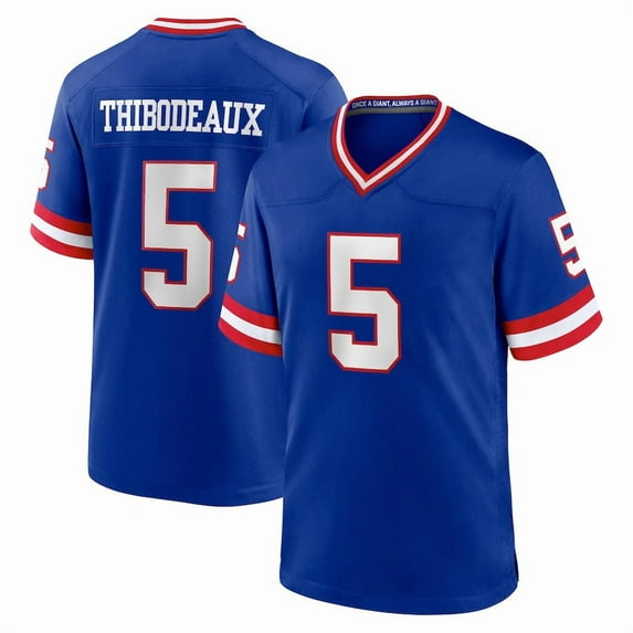 Men's New York G Thibodeaux 5 Royal Alternate Sports Player Game ...