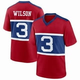 Men's New York G Wilson 3 Red Sports Player Game Stitched Name Number T ...