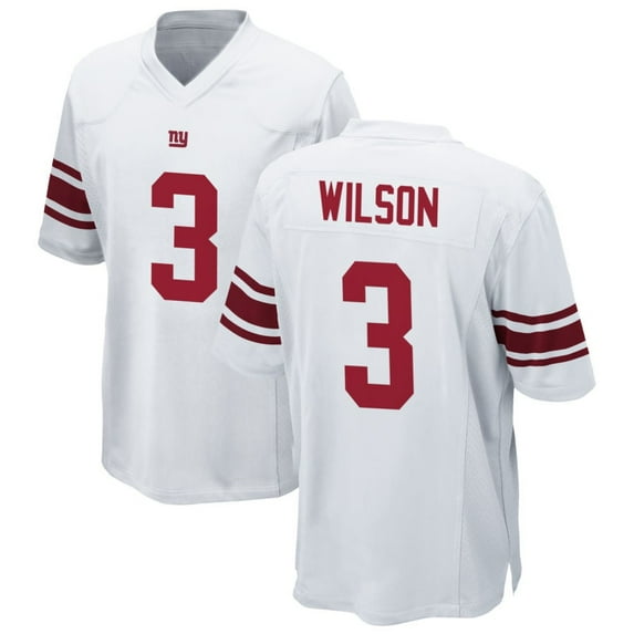Men's New York G Wilson 3 White Sports Player Game Stitched Name Number ...