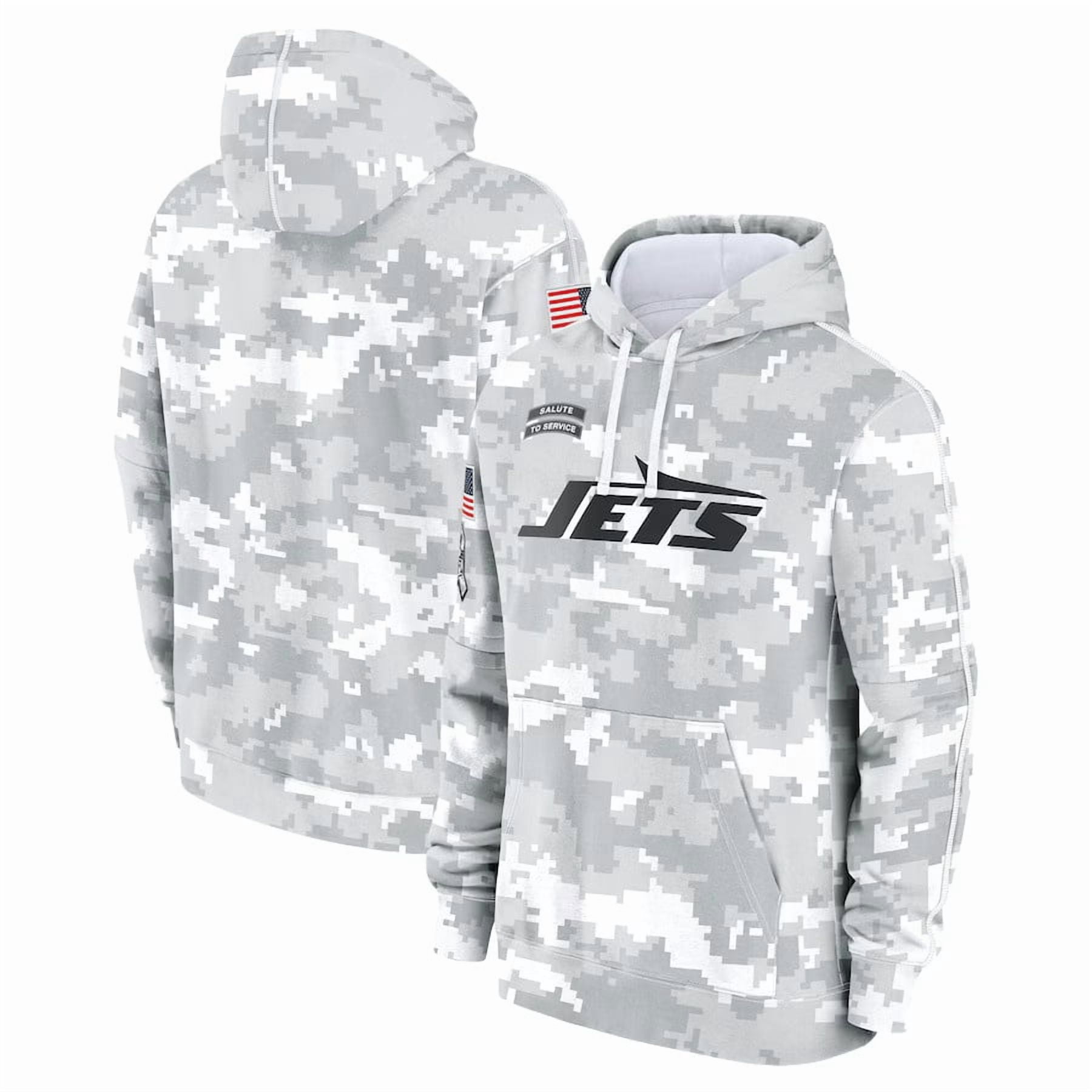 Men's New York J 2024 Salute to Service Club Fleece Pullover Hoodie ...