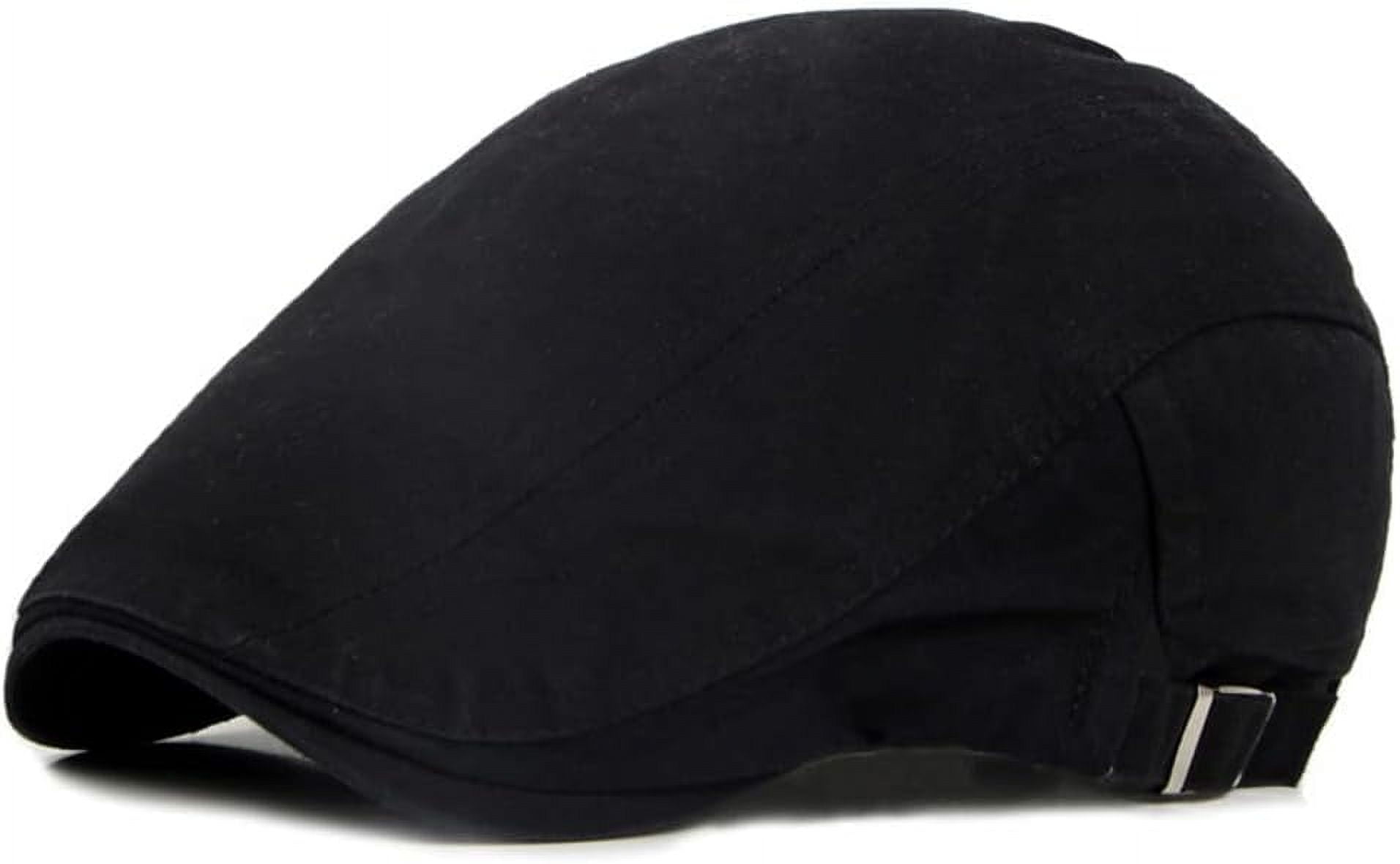 Men's Newsboy Cap Ivy Cotton Flat Hat Adjustable Cabbie Driving Hats ...