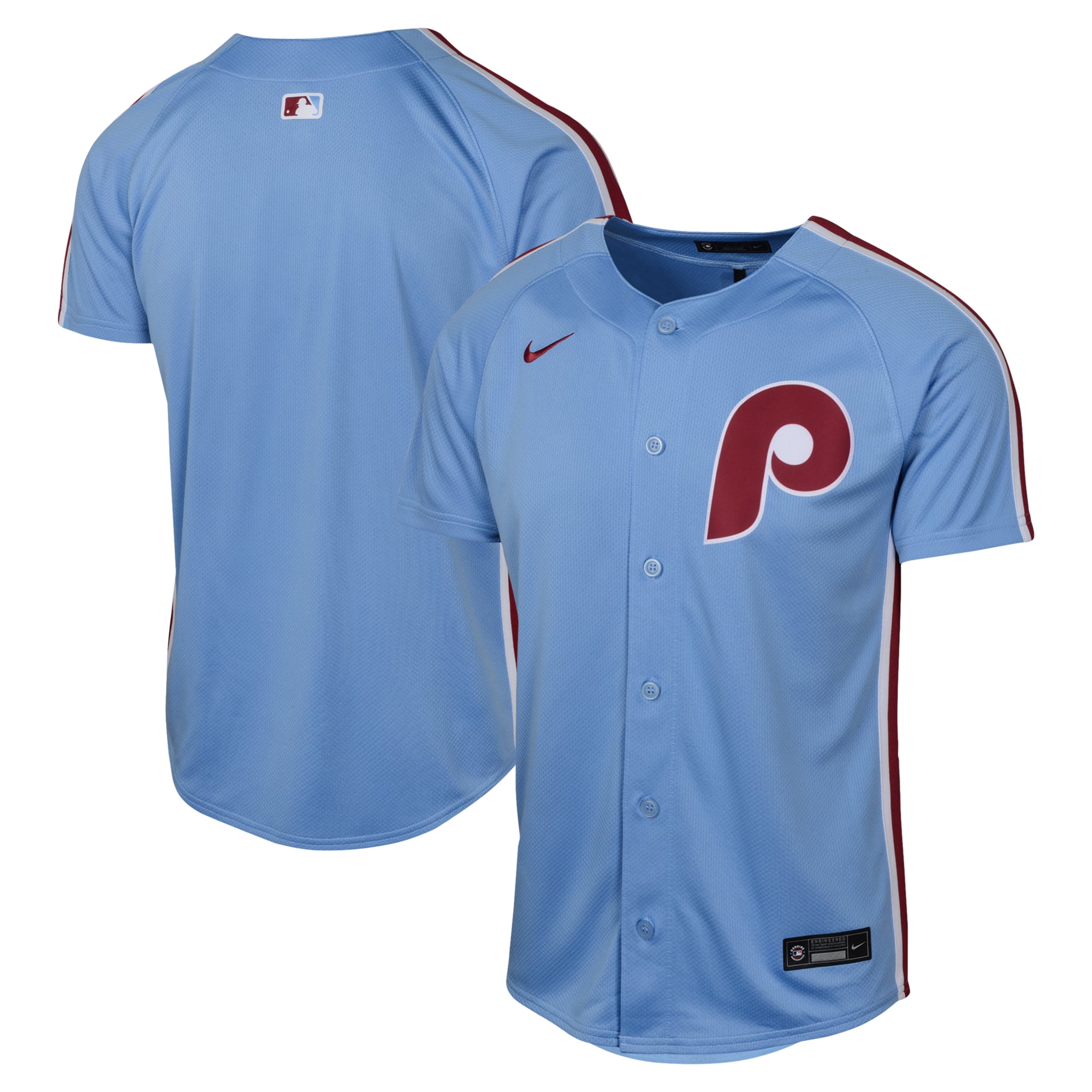 Youth Nike Light Blue Philadelphia Phillies Alternate Limited Jersey ...