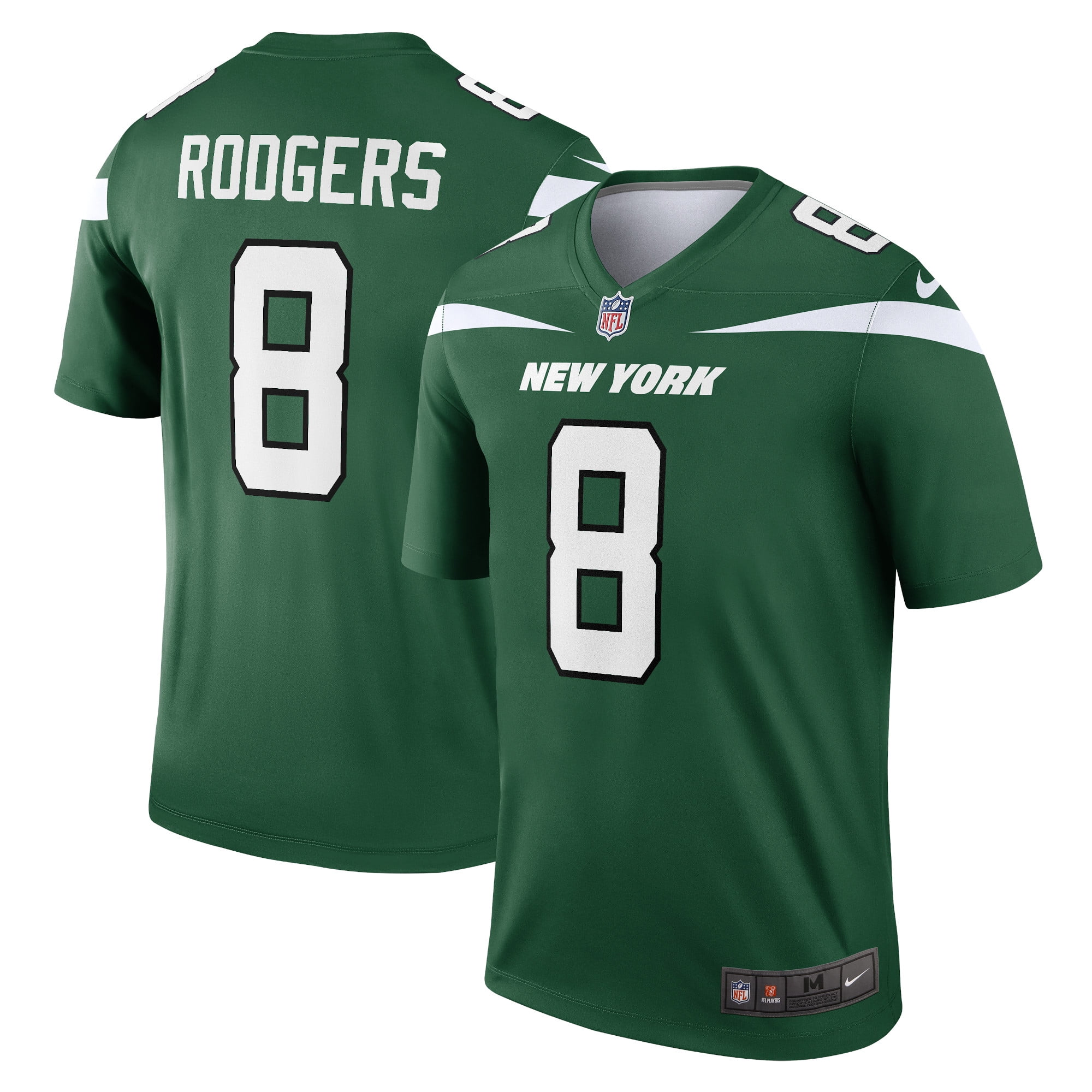 Men's Nike Aaron Rodgers Gotham Green New York Jets Legend Player ...