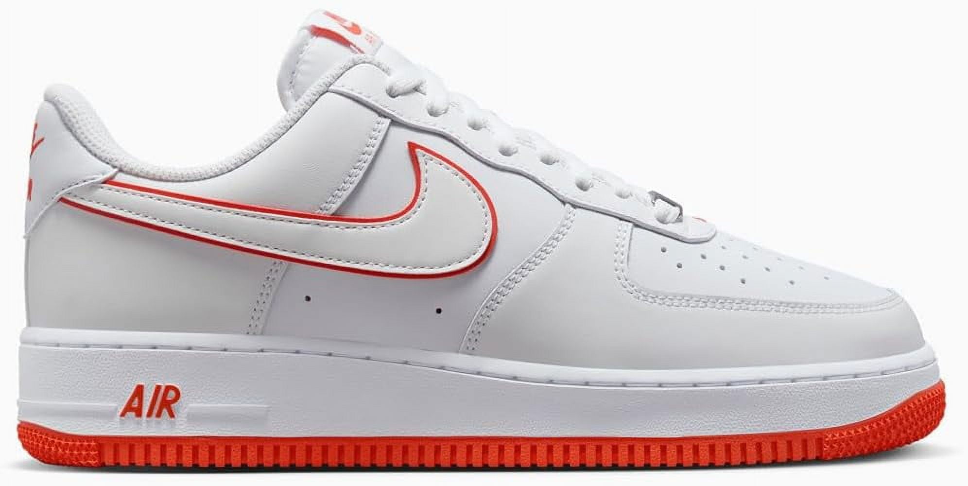 Men's Nike Air Force 1 '07 White/White-Picante Red (DV0788 102) - 9.5 ...