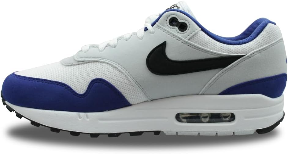 Men's Nike Air Max 1 White/Black-Deep Royal Blue (FD9082 100) - 11 ...