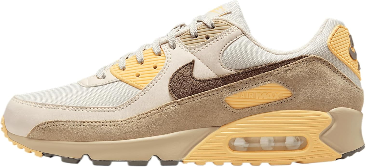 Men's Nike Air Max 90 Light Bone/Cave Stone-Chamois (IB6392 002) - 10 ...