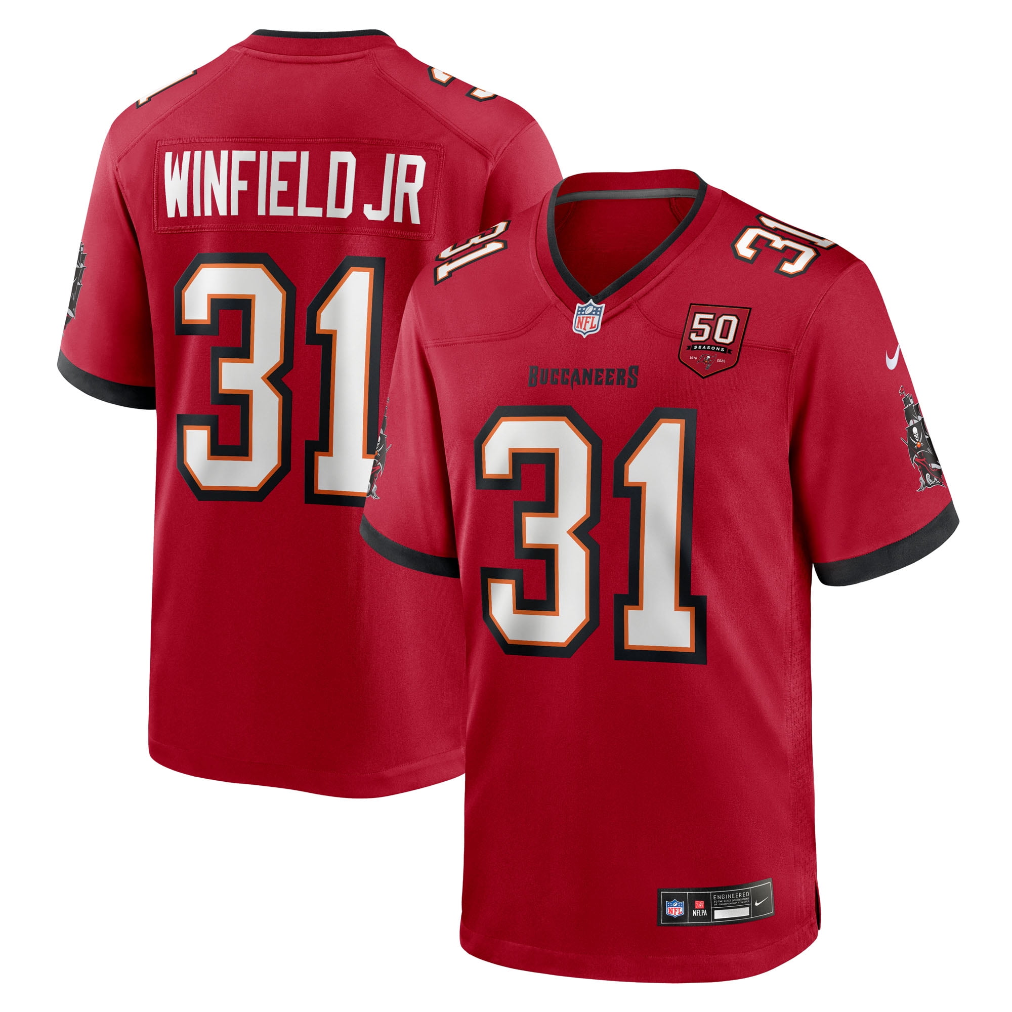 Men's Nike Antoine Winfield Jr. Red Tampa Bay Buccaneers 50th Season ...