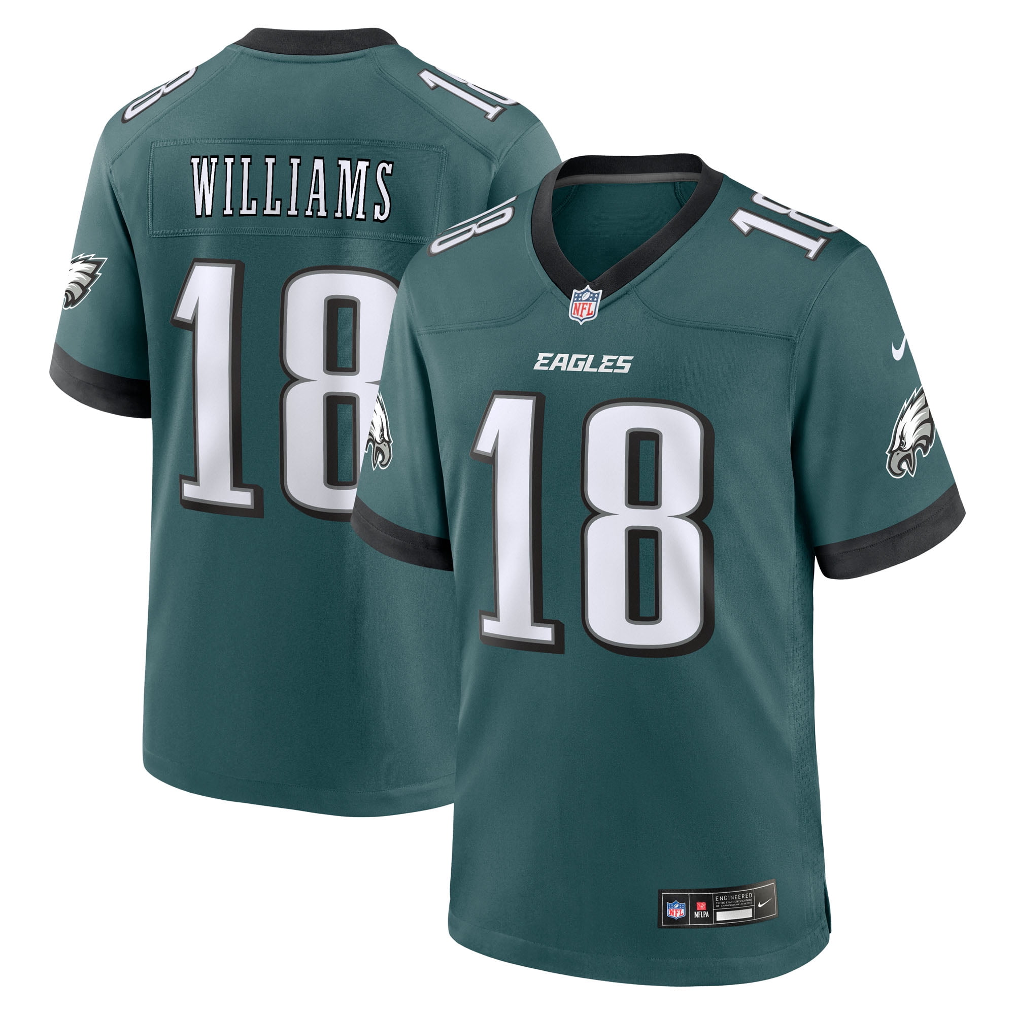 Men's Nike Avery Williams Midnight Green Philadelphia Eagles Team Game ...
