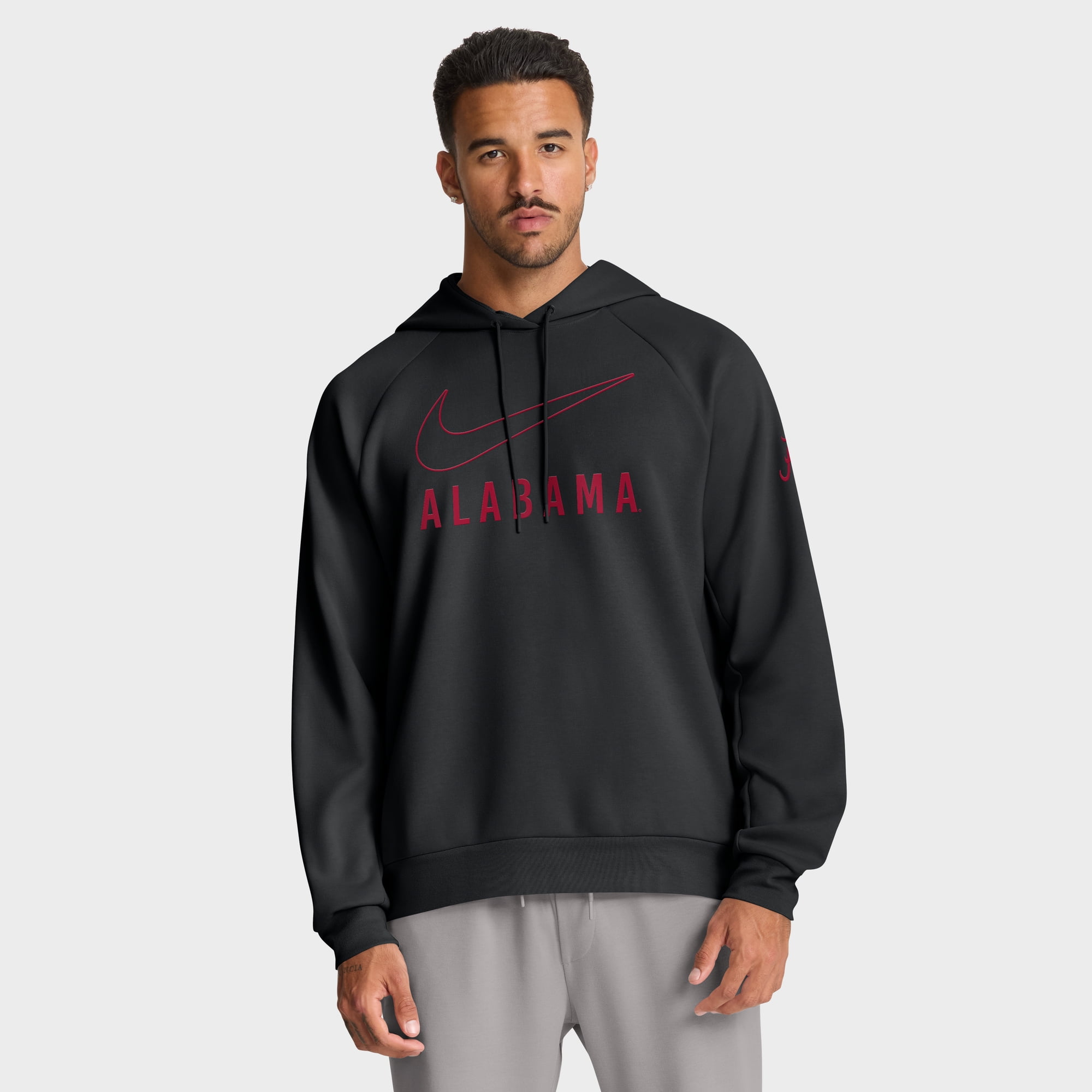 Men's Nike Black Alabama Crimson Tide Premium Raglan-Dri-FIT Hoodie ...