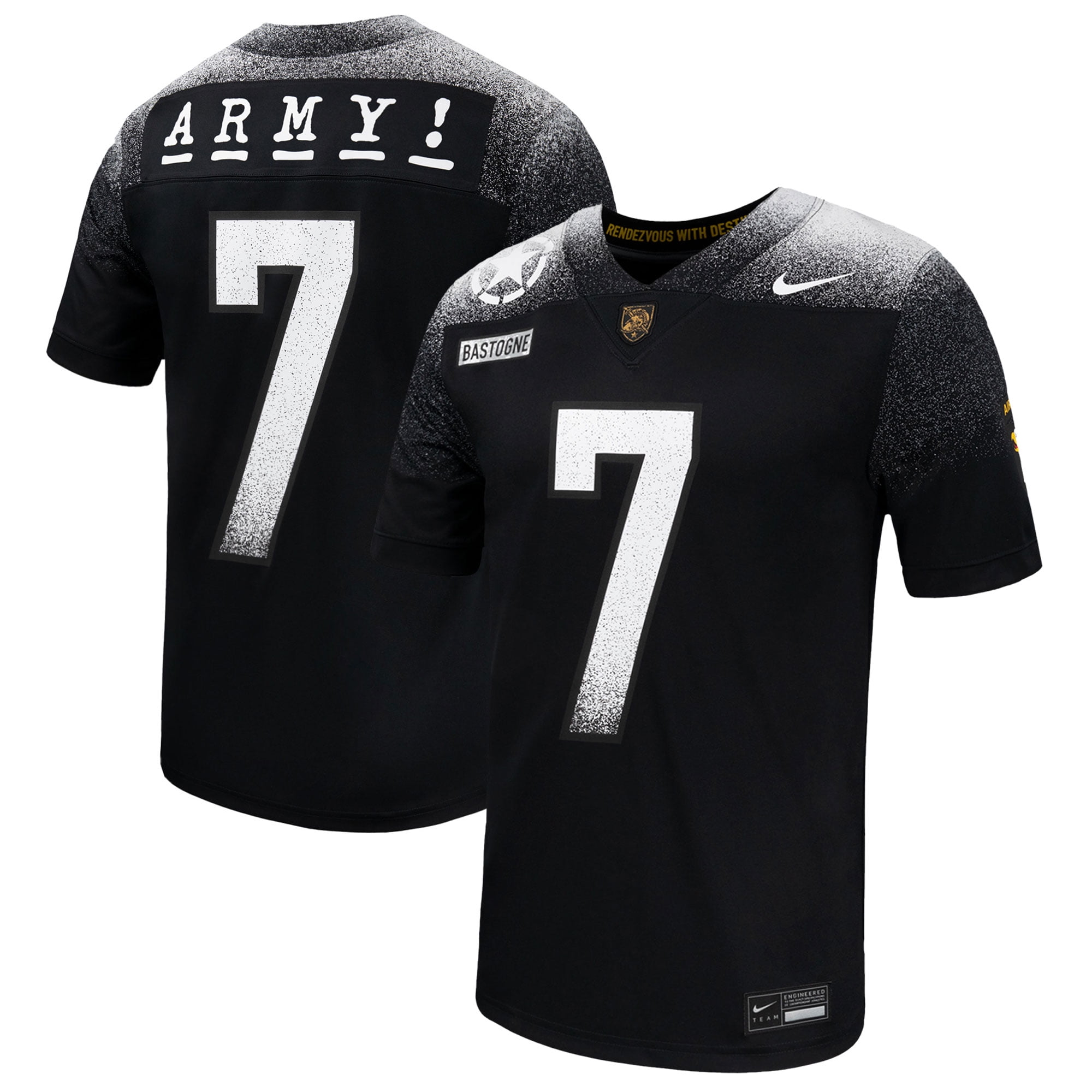 Men's Nike Black Army Black Knights 2024 Rivalry Collection Alternate Untouchable Football ...